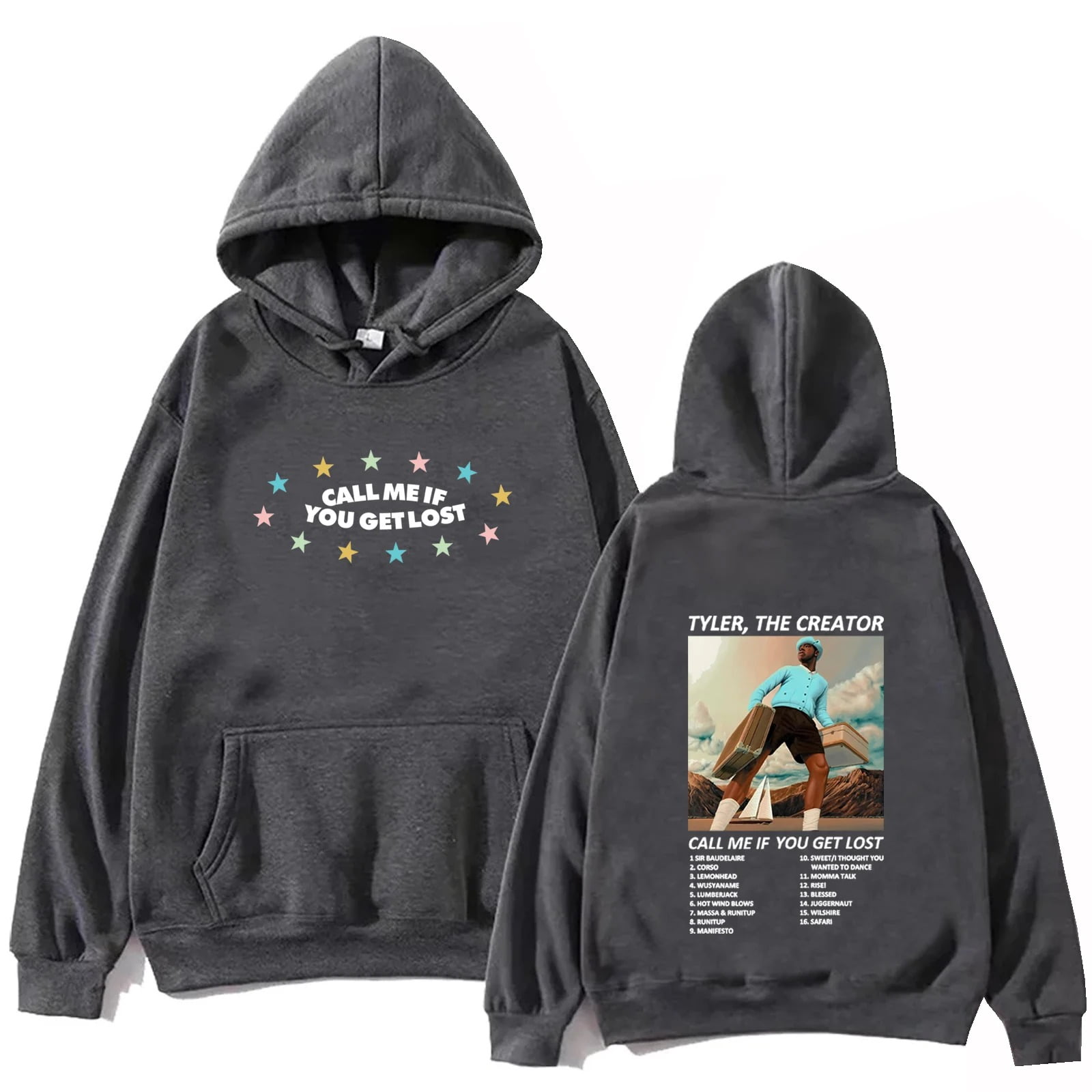 2 Sides Tyler, The Creator Call Me If You Get Lost 2024 Hoodie Pullover ...