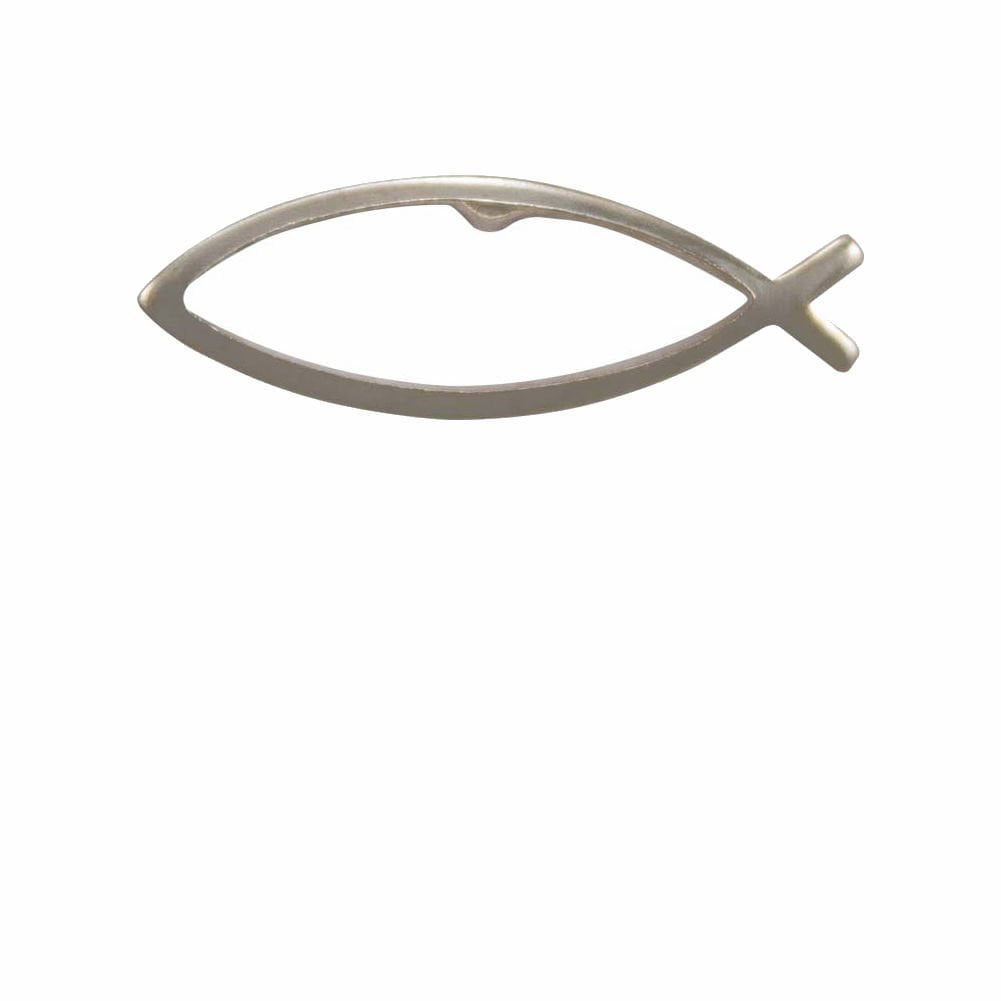 2 Silver Ichthys Jesus Fish Pins, Christian Jewelry - Walmart.com