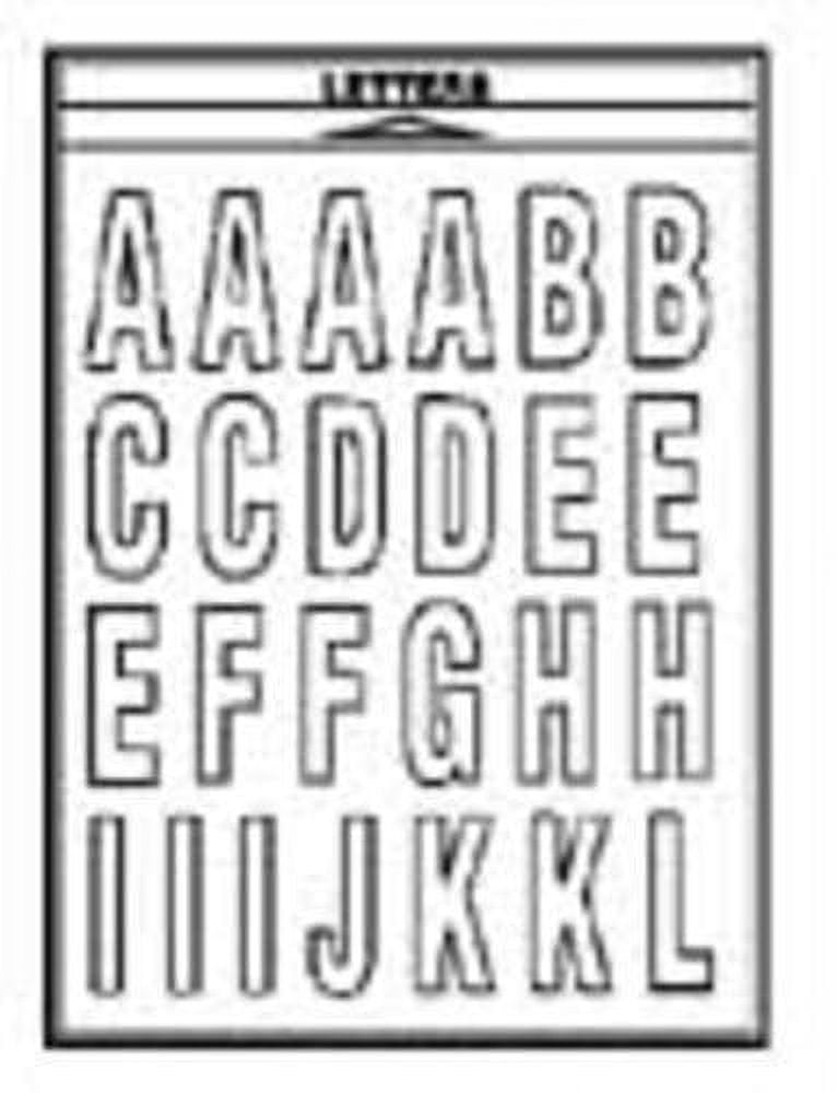 2" Silver Prism Letters Set - Walmart.com