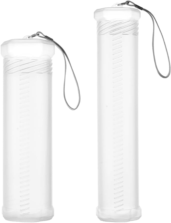 2 Sizes Extendable Plastic Brush Case Long Brushes Holder with Carrying ...