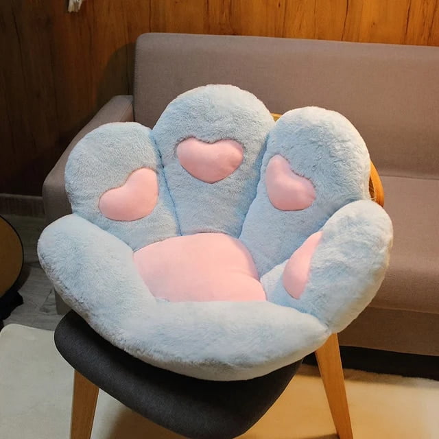 2 Sizes INS Bear&Cat Paw Pillow Animal Seat Cushion Stuffed Plush Sofa ...