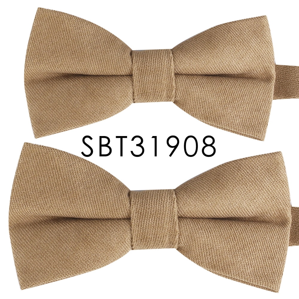 2 Sizes Parent-Child Bow ties Set Solid Color Men Women Bow Tie ...