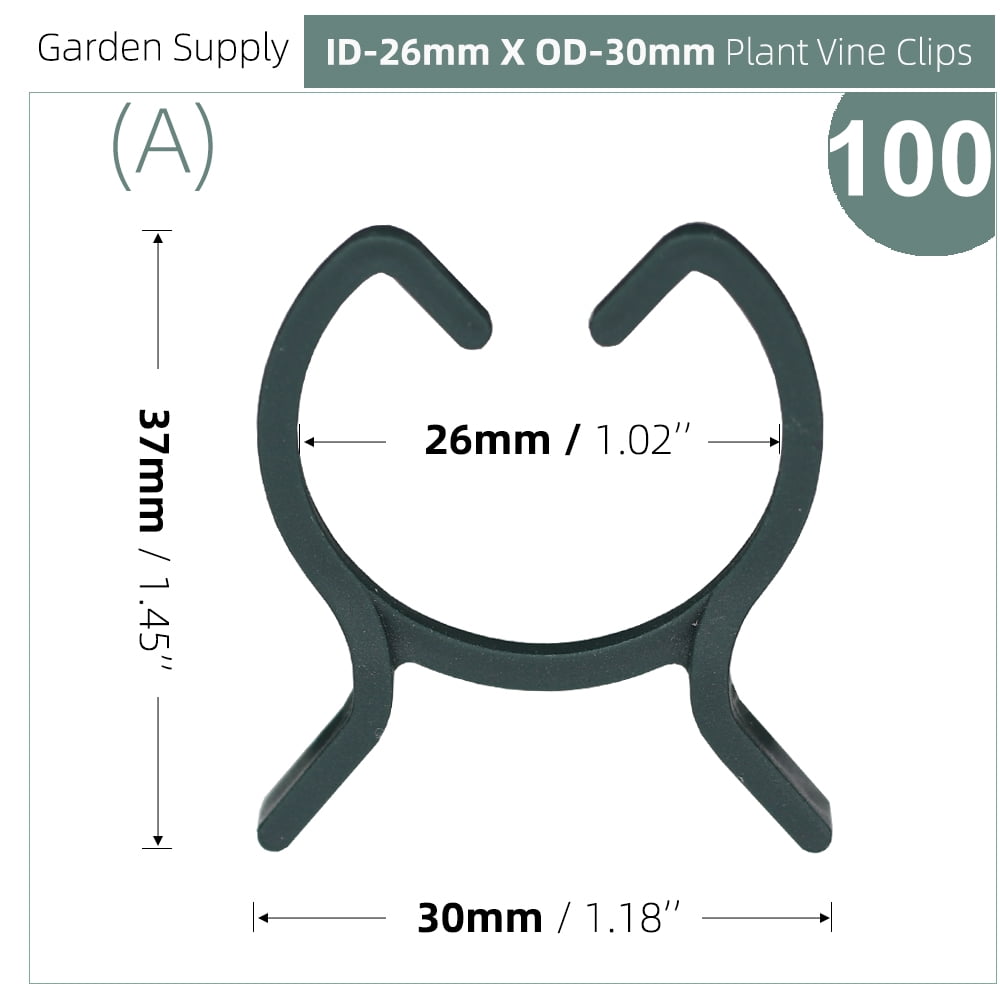 2 Sizes Reusable Garden Plant Clips Planting Support Grippers Great for ...