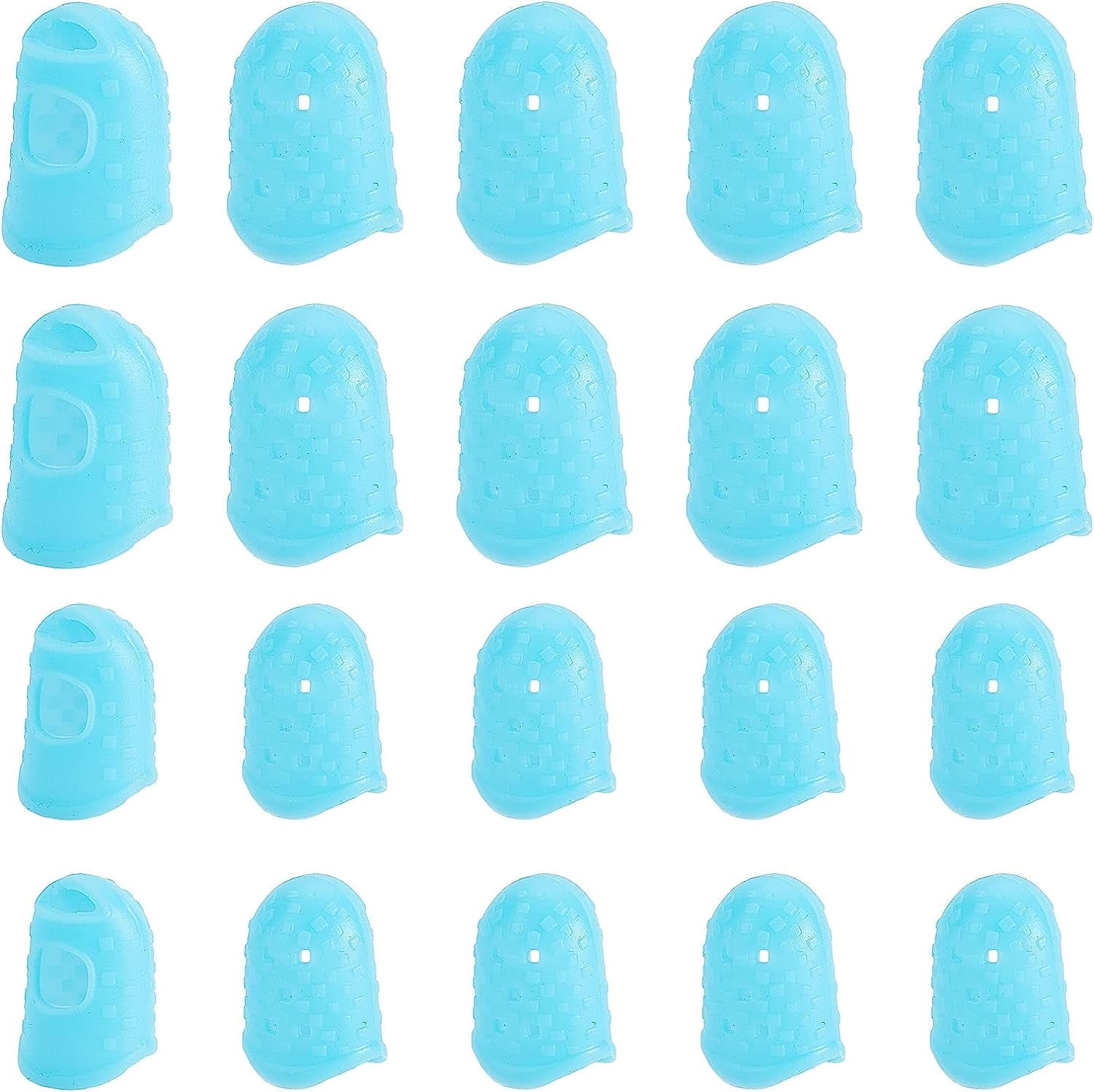 2 Sizes Silicone Sewing Thimbles Adjustable Hand-Working Sewing Thimble ...