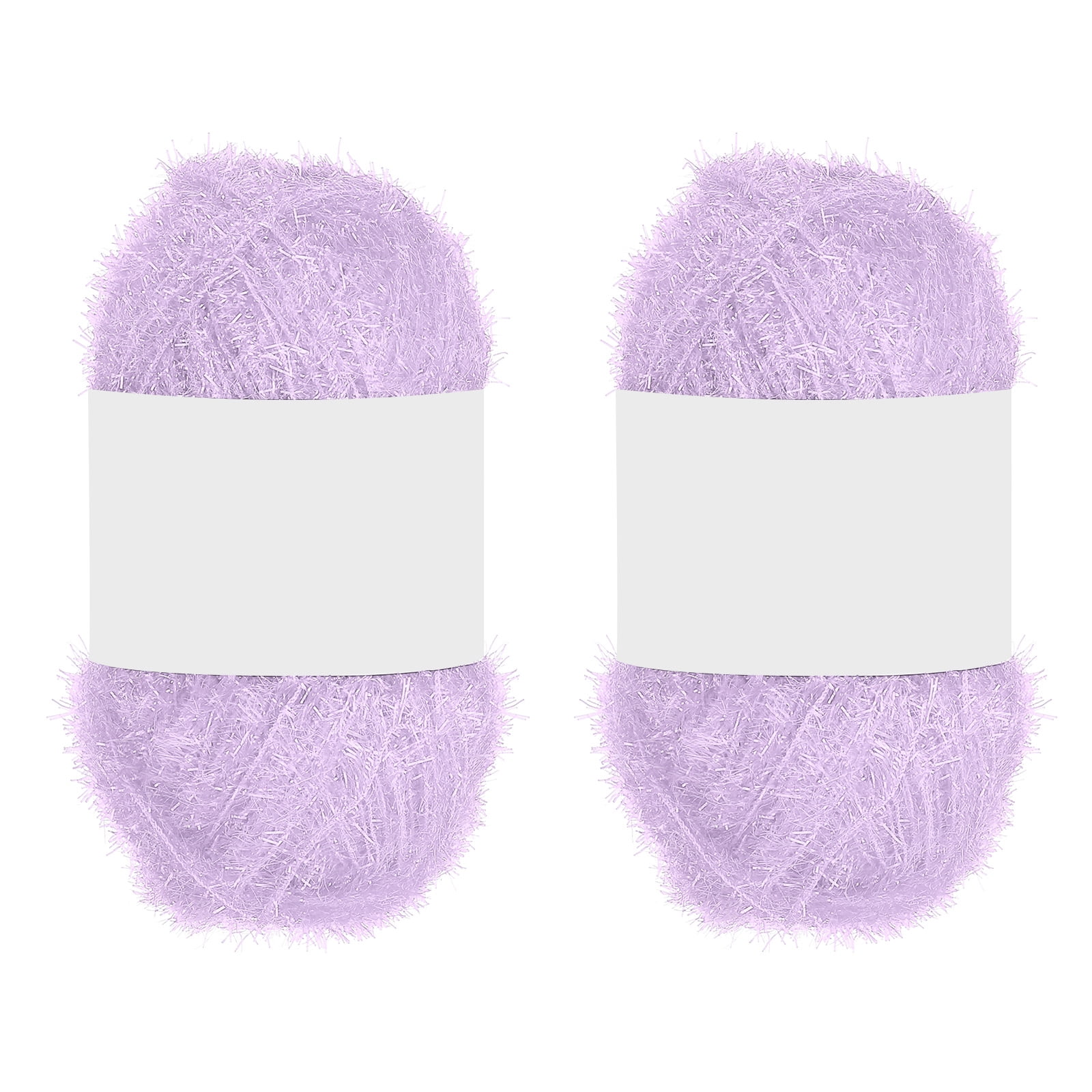 2 Skeins 109 Yards Scrubbie Yarn, Sparkle Yarn Polyester Scrubbie ...