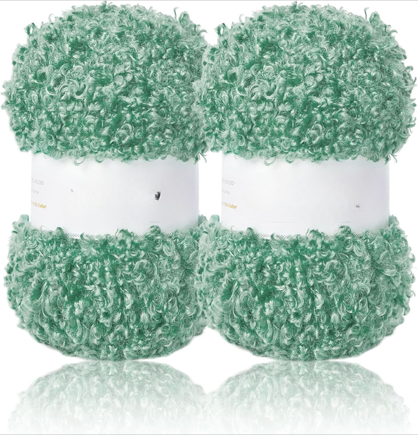 2 Skeins 200g Teddy Fur Yarn Super Soft Yarn Chunky Fluffy Faux Fur ...