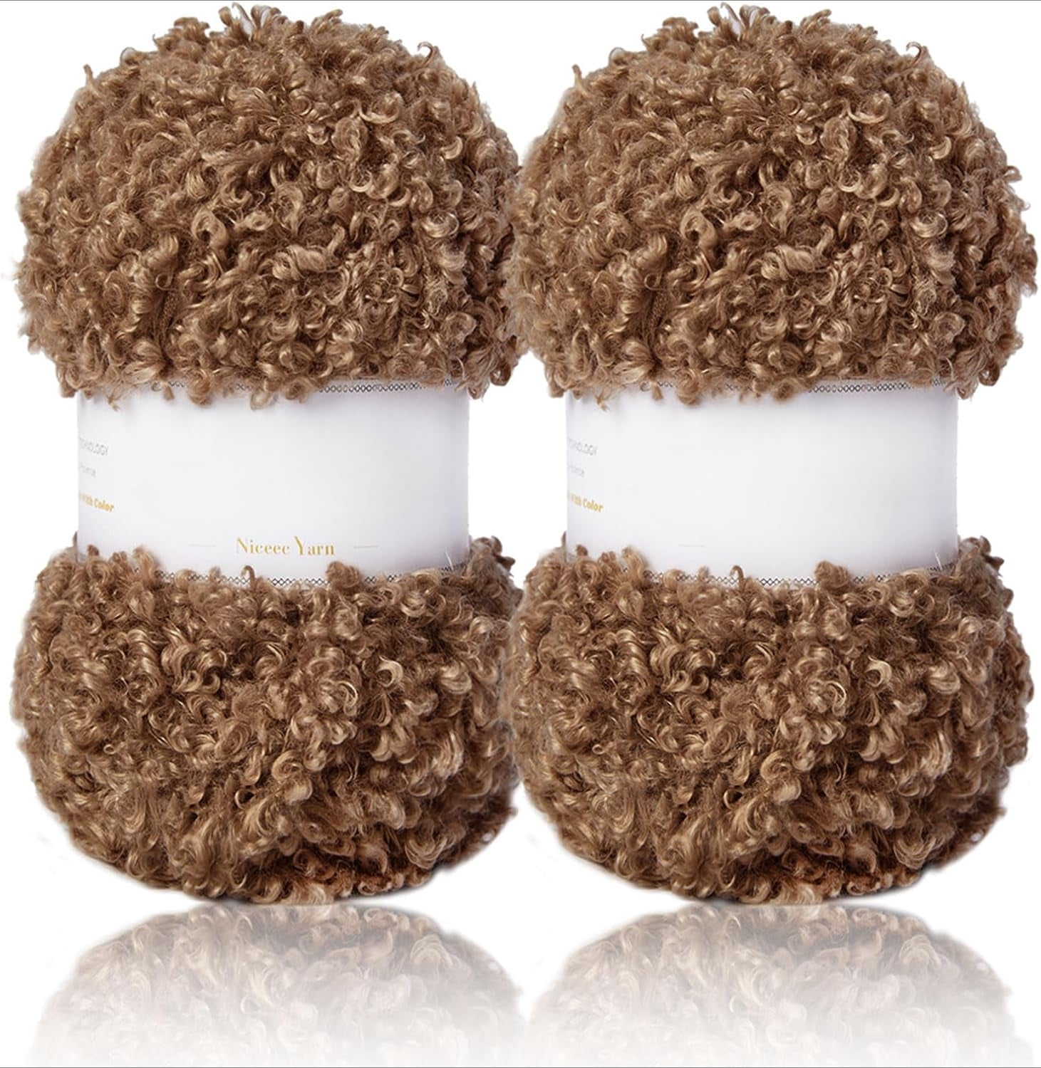 2 Skeins 200g Teddy Fur Yarn Super Soft Yarn Chunky Fluffy Faux Fur ...