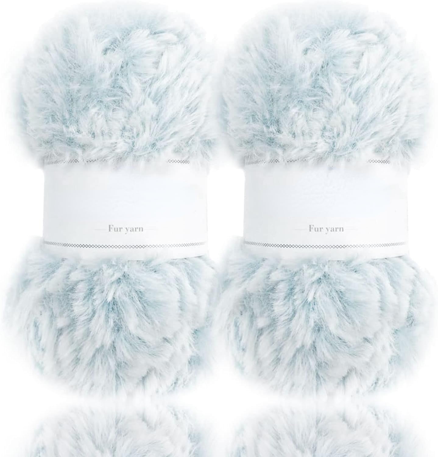 2 Skeins /6 Skeins Super Soft Fur Yarn Chunky Fluffy Faux Fur Yarn ...