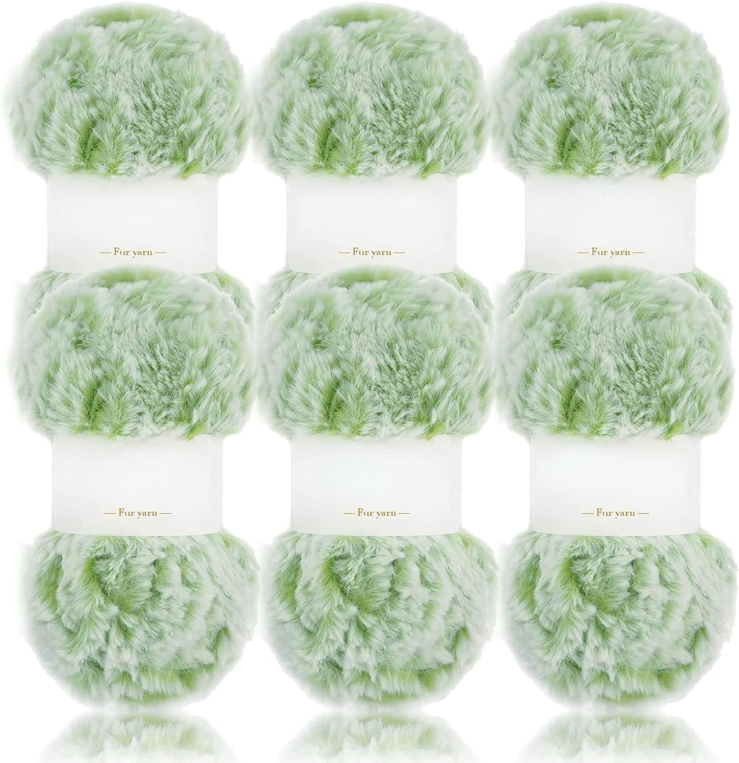 2 Skeins /6 Skeins Super Soft Fur Yarn Chunky Fluffy Faux Fur Yarn ...
