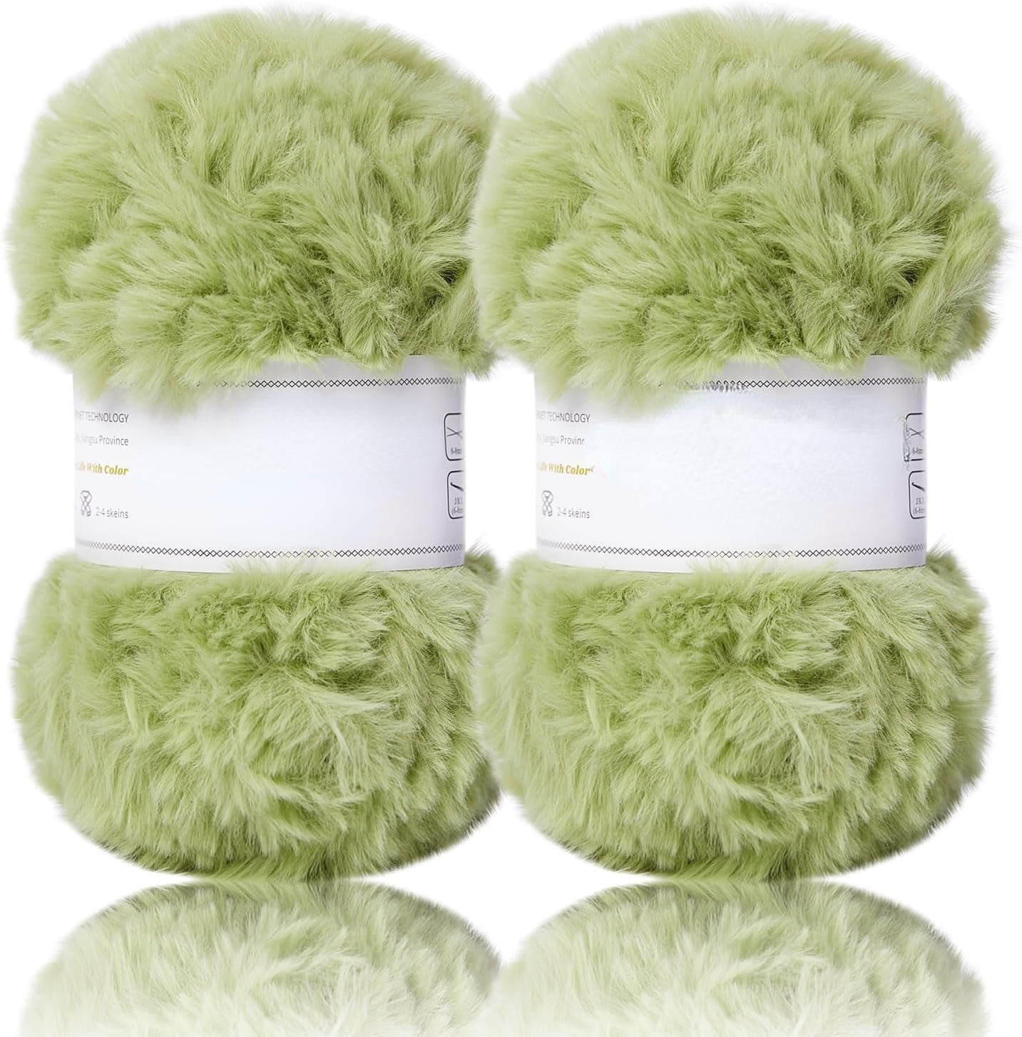 2 Skeins /6 Skeins Super Soft Fur Yarn Chunky Fluffy Faux Fur Yarn ...