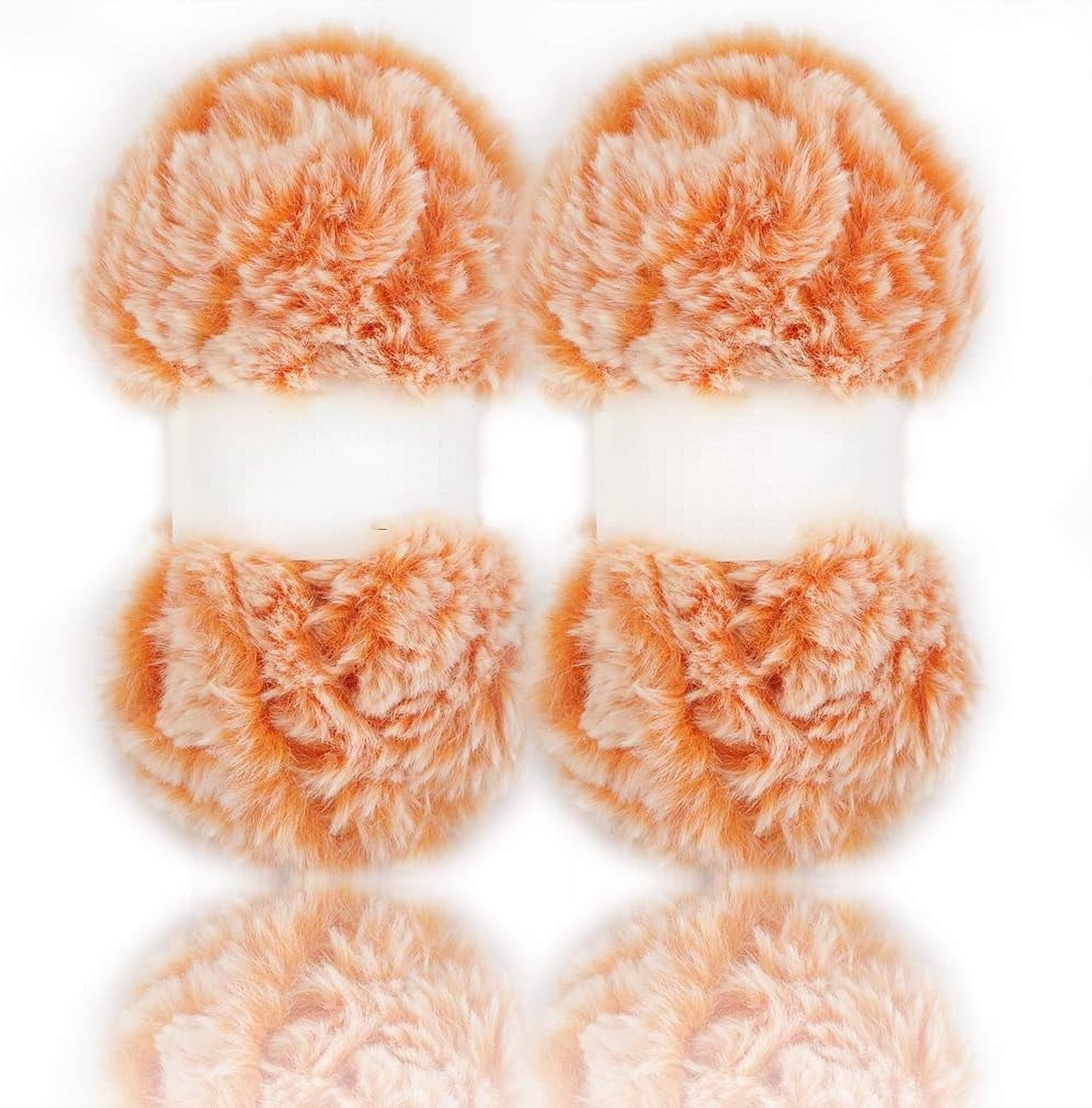 2 Skeins /6 Skeins Super Soft Fur Yarn Chunky Fluffy Faux Fur Yarn ...