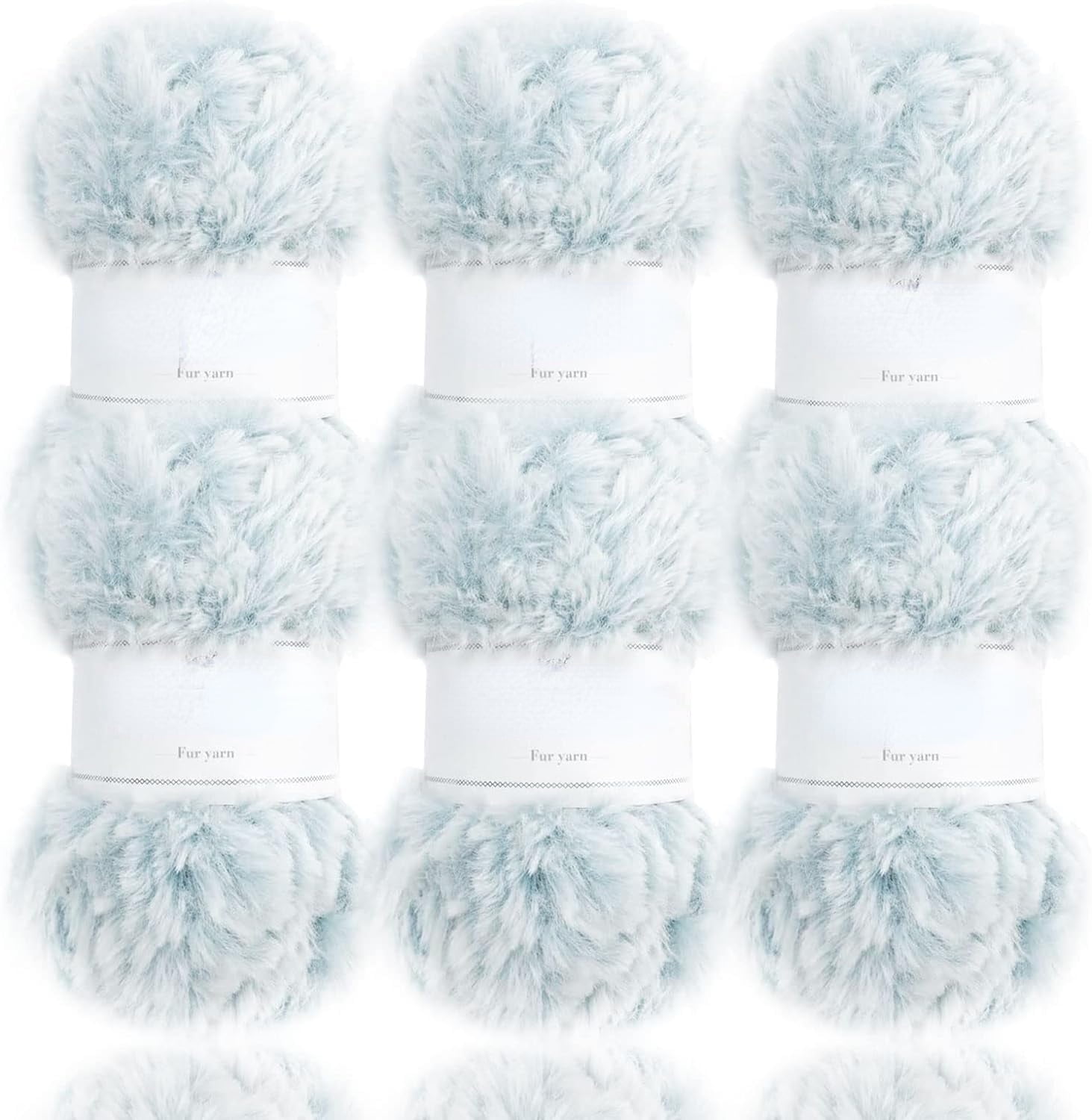 2 Skeins /6 Skeins Super Soft Fur Yarn Chunky Fluffy Faux Fur Yarn ...