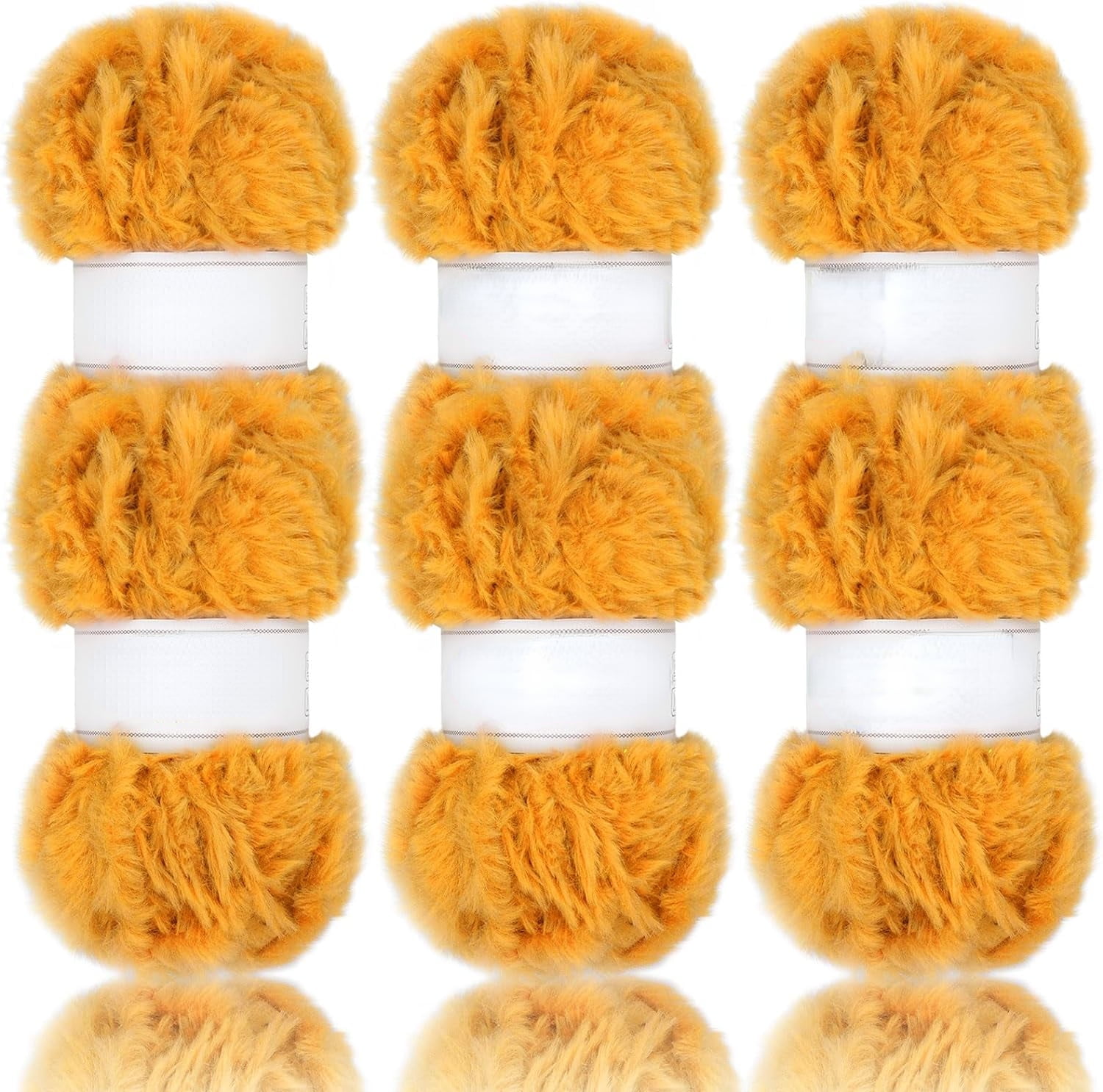 2 Skeins /6 Skeins Super Soft Fur Yarn Chunky Fluffy Faux Fur Yarn ...