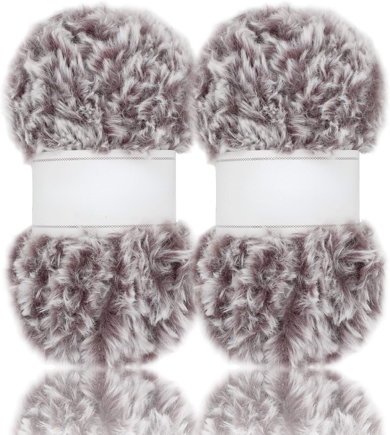 2 Skeins /6 Skeins Super Soft Fur Yarn Chunky Fluffy Faux Fur Yarn ...
