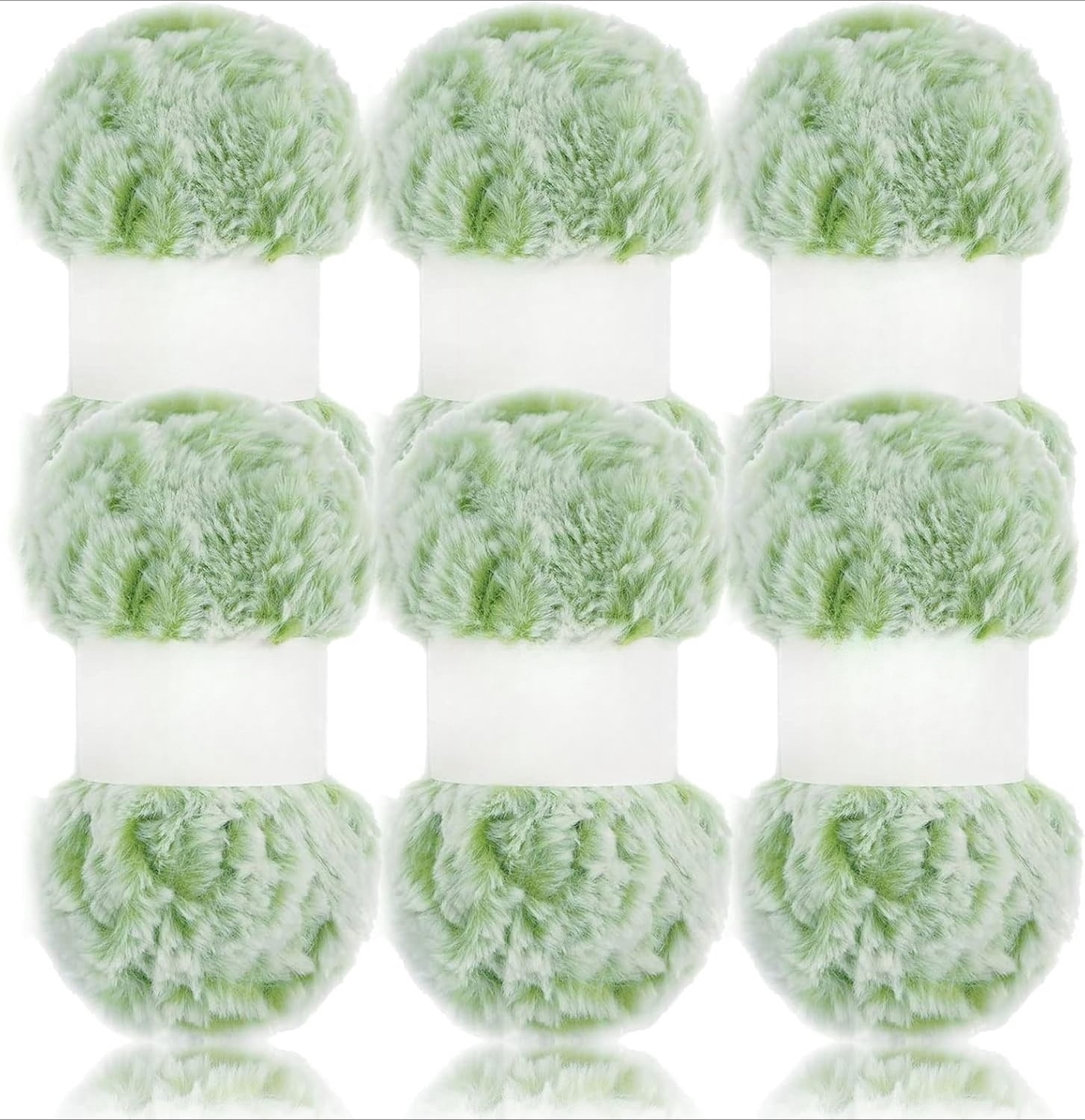 2 Skeins Faux Fur Yarn Super Soft, Chunky & Fluffy, Eyelash Yarn for ...