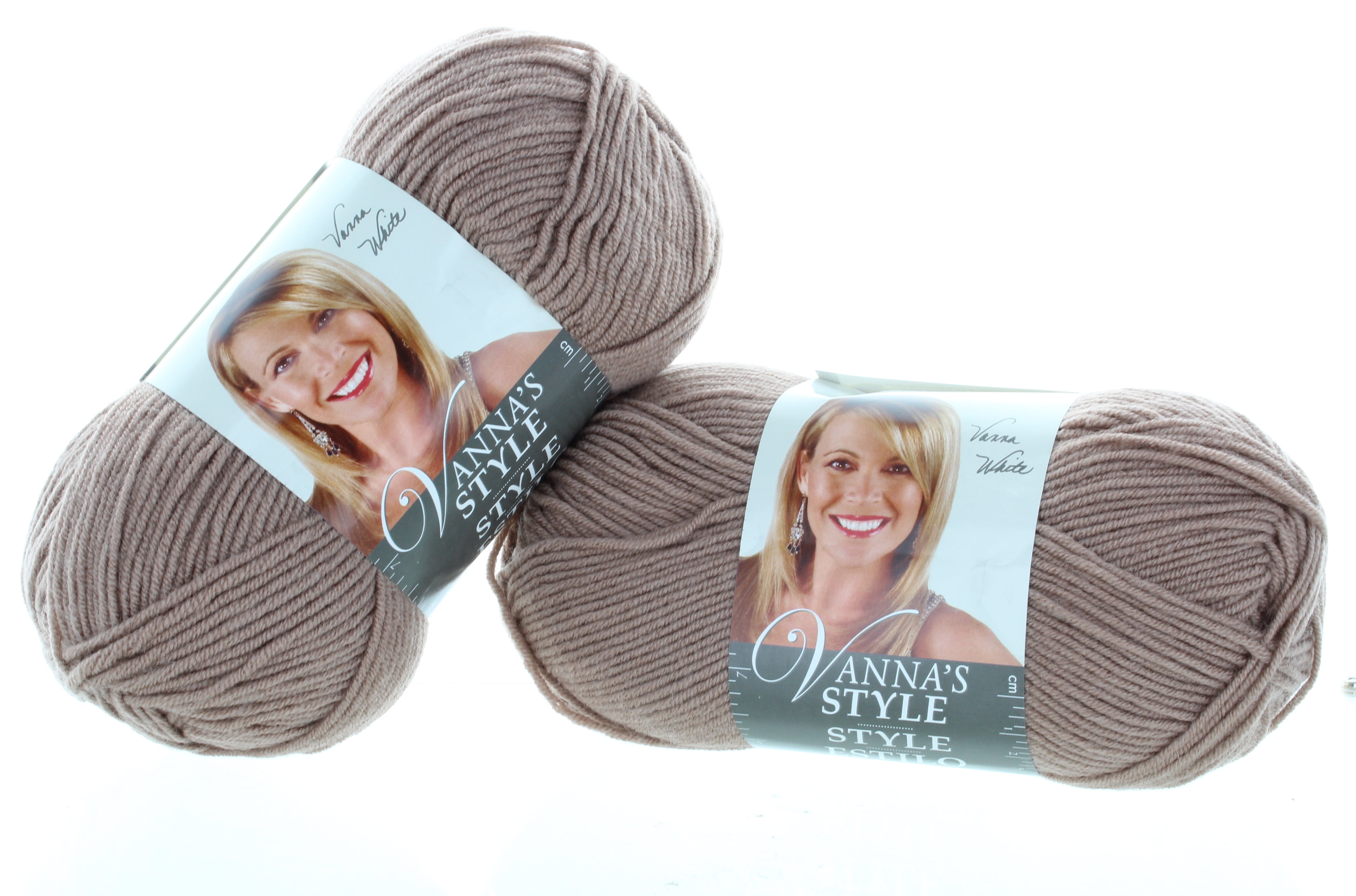 2 Skeins Lion Brand Taupe Yarn Craft Knitting Machine Washable ...