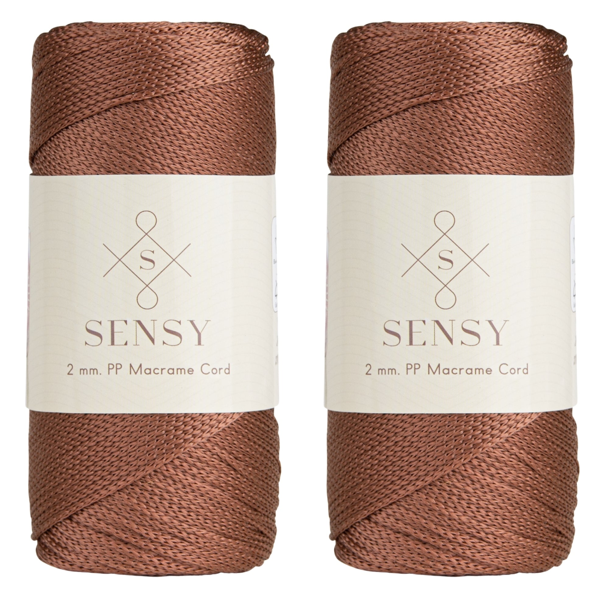 2 Skeins of Sensy Premium 2mm 251 Yards Polyester Rope 100% ...
