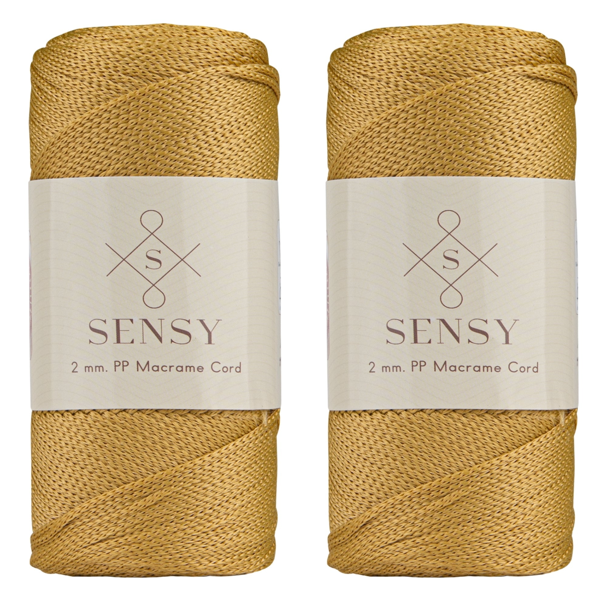 2 Skeins of Sensy Premium 2mm 251 Yards Polyester Rope 100% ...