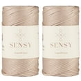 2 Skeins of Sensy Premium 3mm 131 Yards Polyester Rope 100% ...