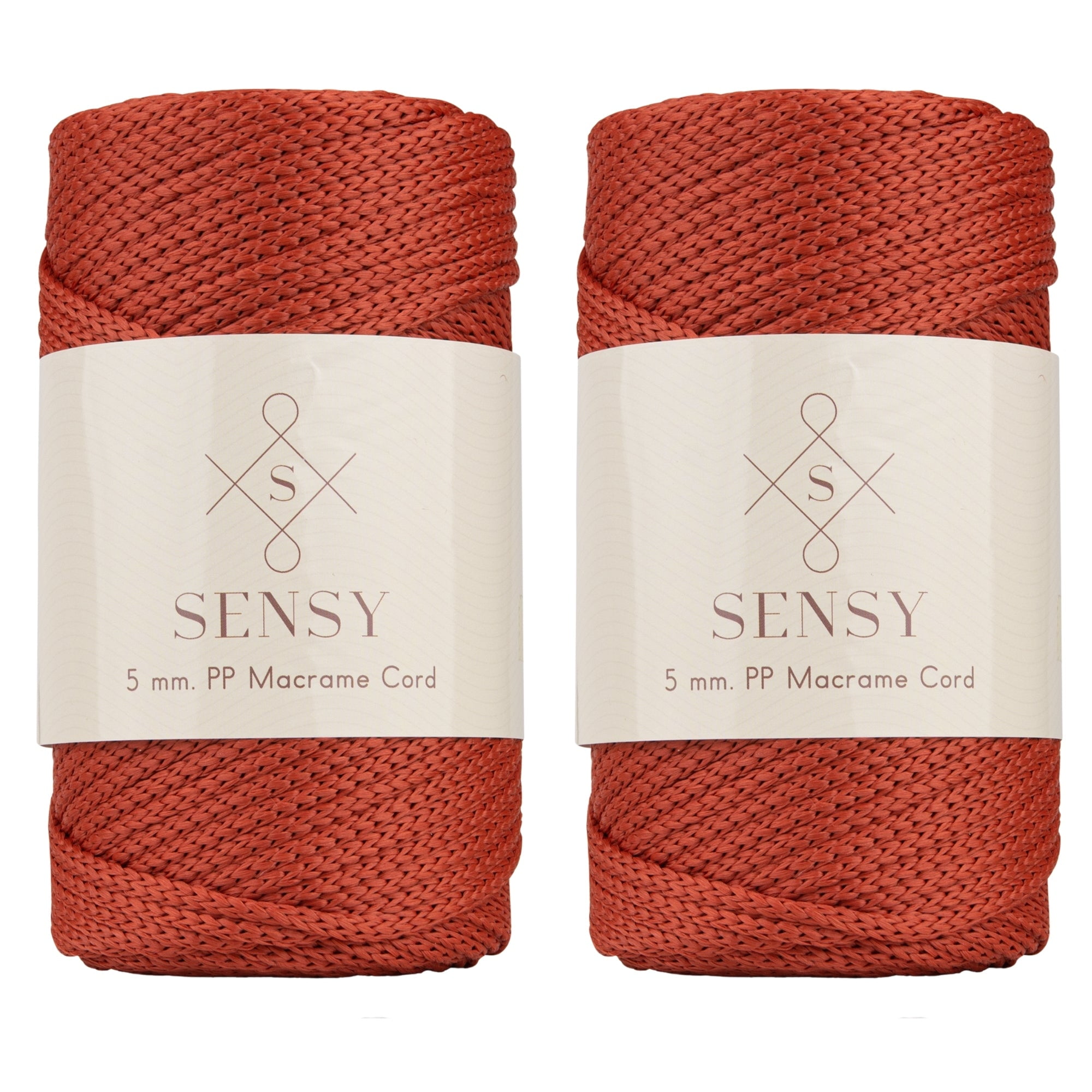 2 Skeins of Sensy Premium 5mm 104 Yards Polyester Rope 100% ...