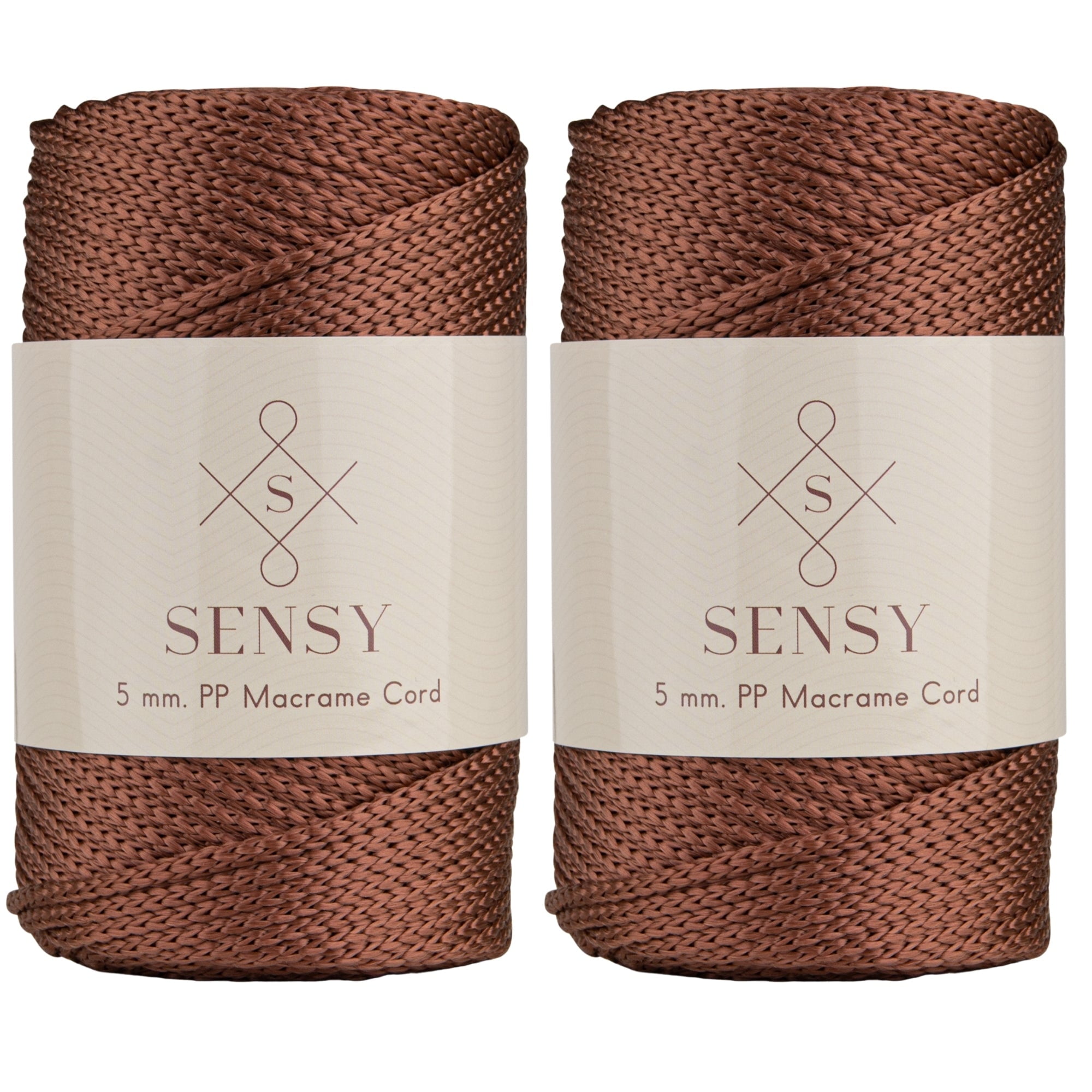2 Skeins of Sensy Premium 5mm 104 Yards Polyester Rope 100% ...