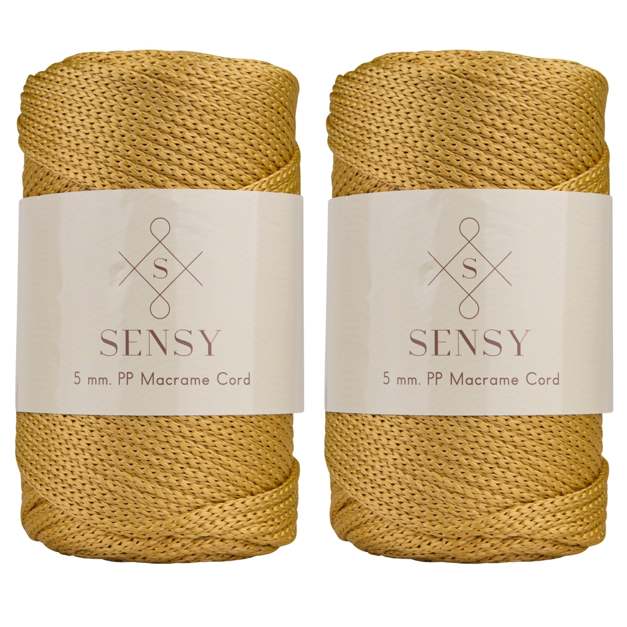 2 Skeins of Sensy Premium 5mm 104 Yards Polyester Rope 100% ...