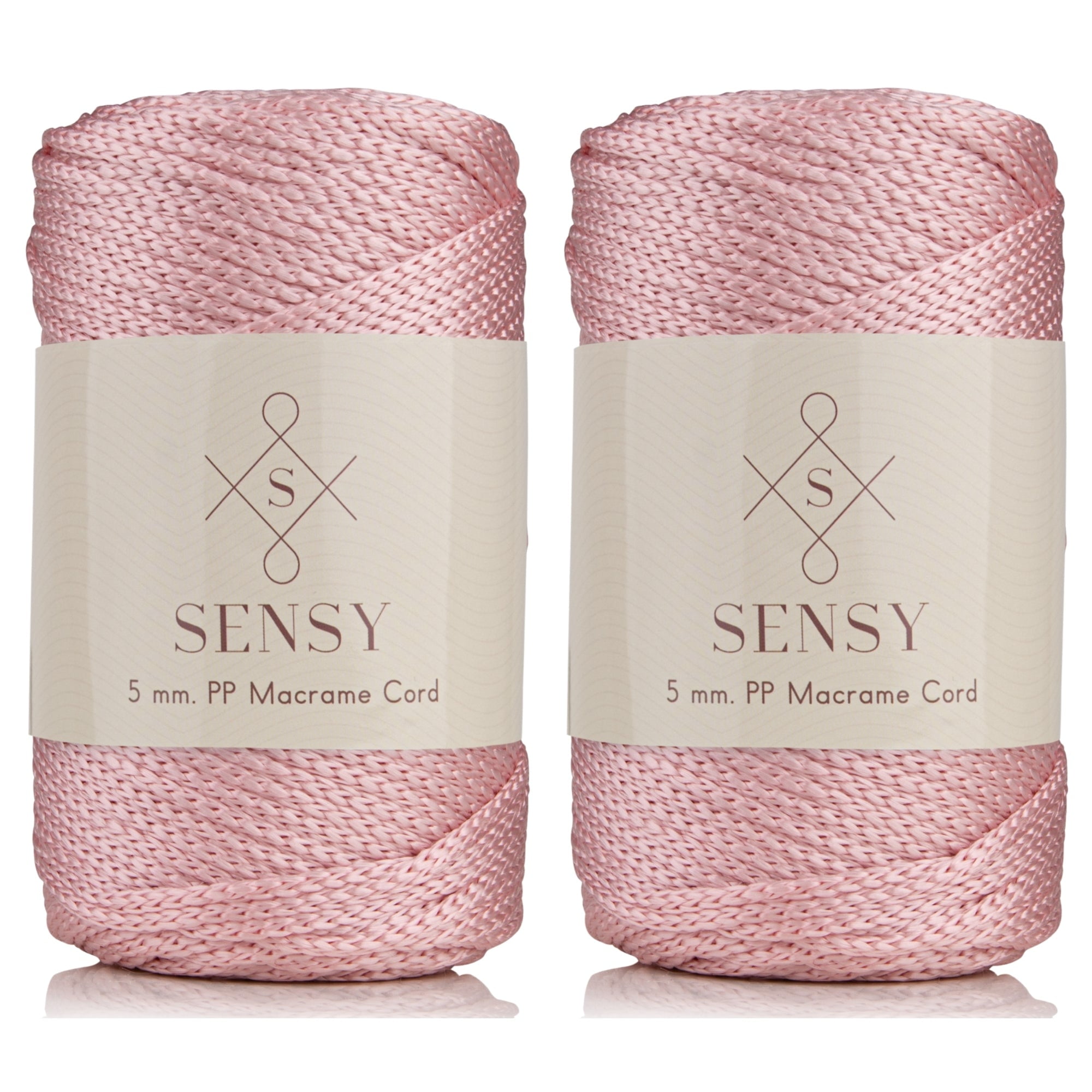 2 Skeins of Sensy Premium 5mm 104 Yards Polyester Rope 100% ...
