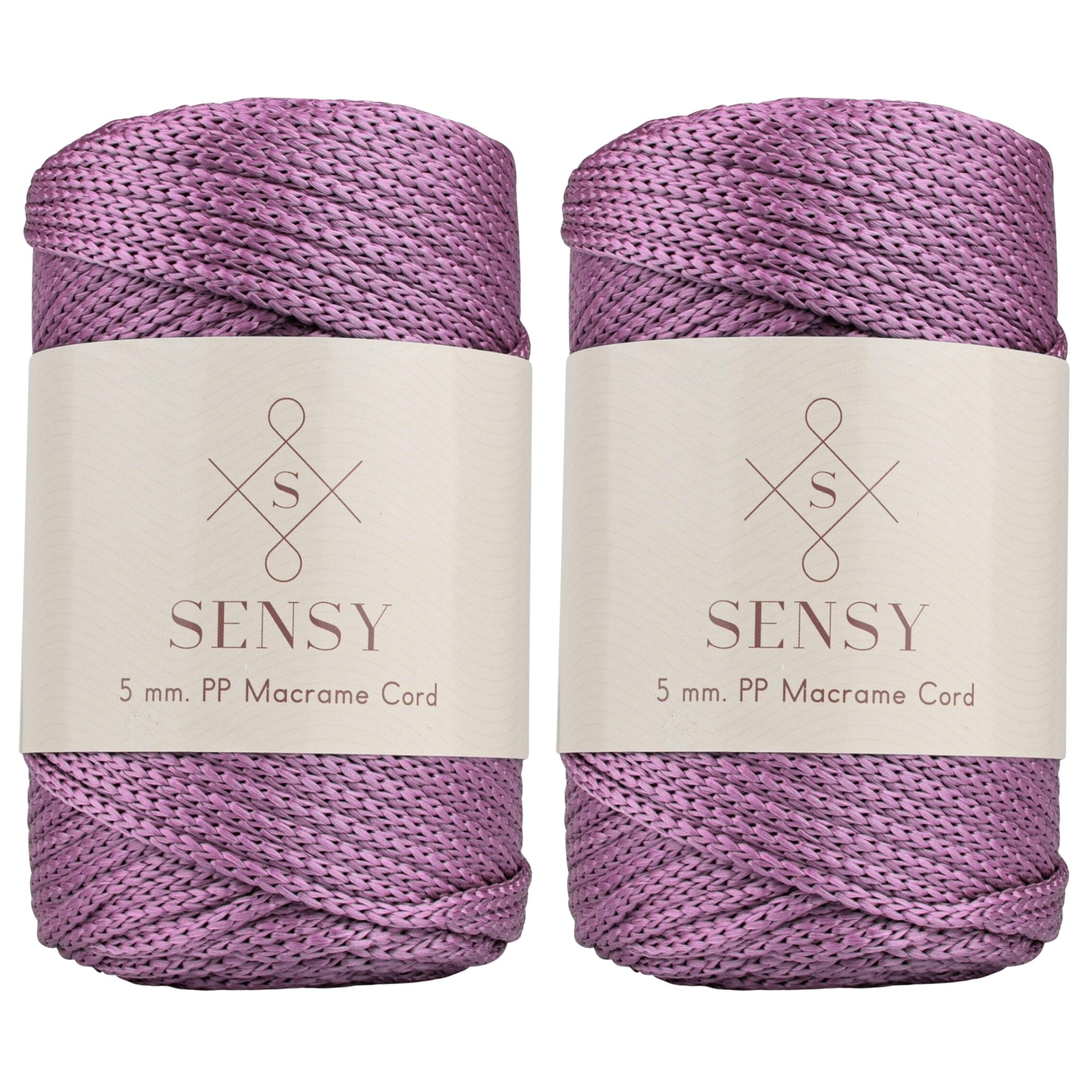 2 Skeins of Sensy Premium 5mm 104 Yards Polyester Rope 100% ...