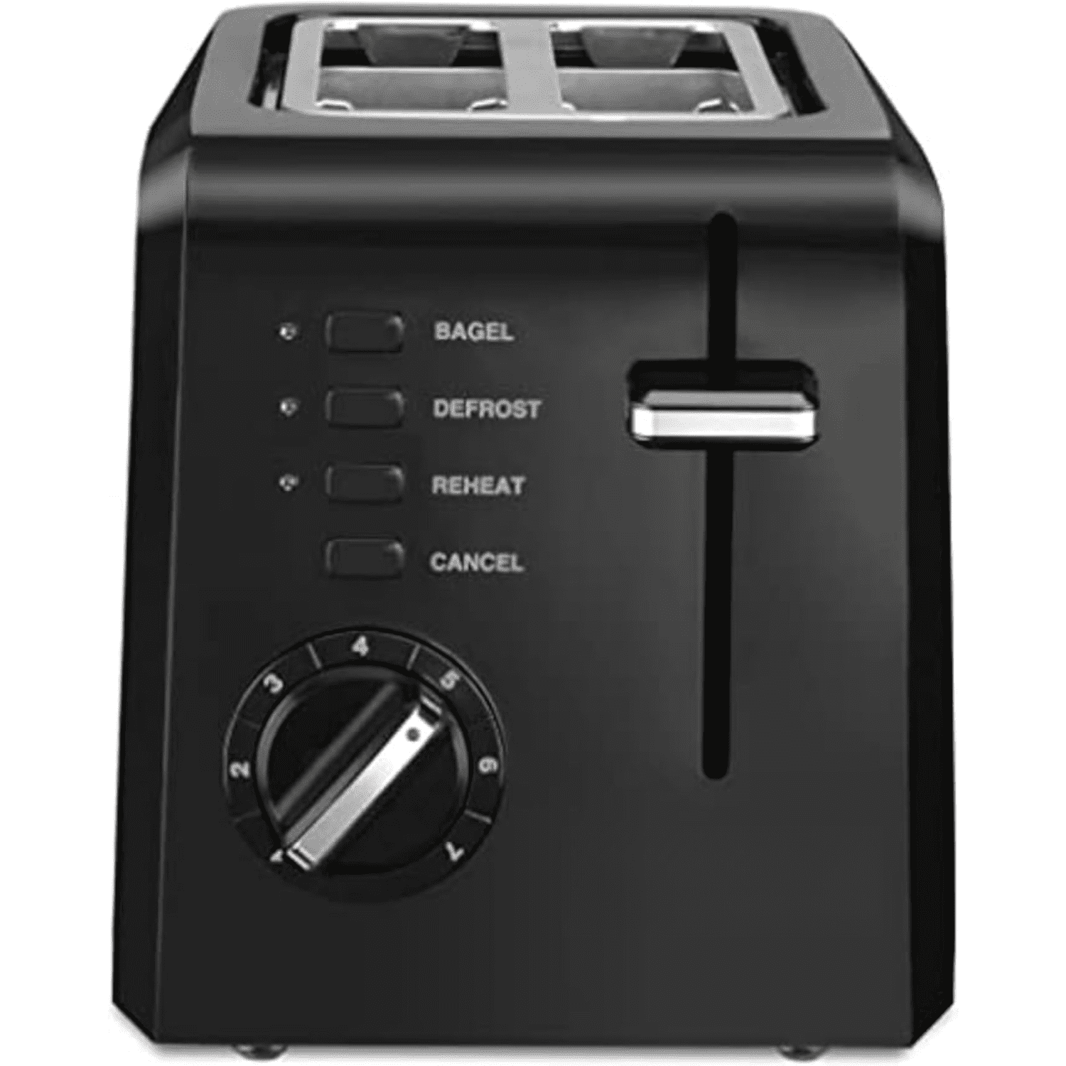 2-Slice Compact Plastic Toaster, Black - Walmart.com