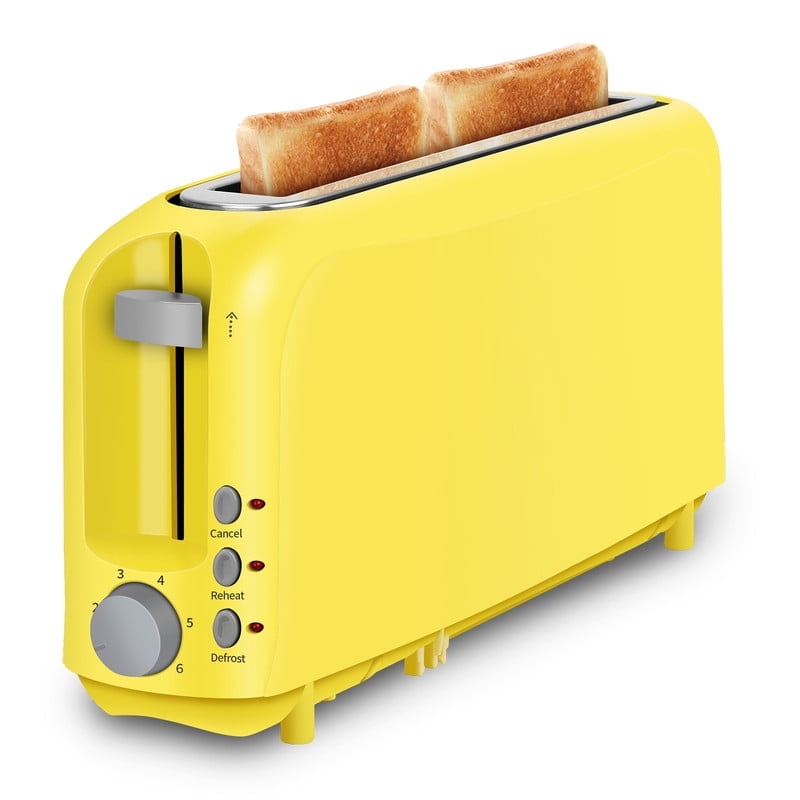 2 Slice Slim Toaster, 6 Setting Shade Control with Cancel & Reheat ...