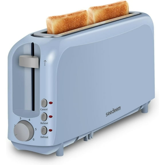 4 Slice Toaster, Long Slot Toaster With Warming Rack, Timer, Bagel ...