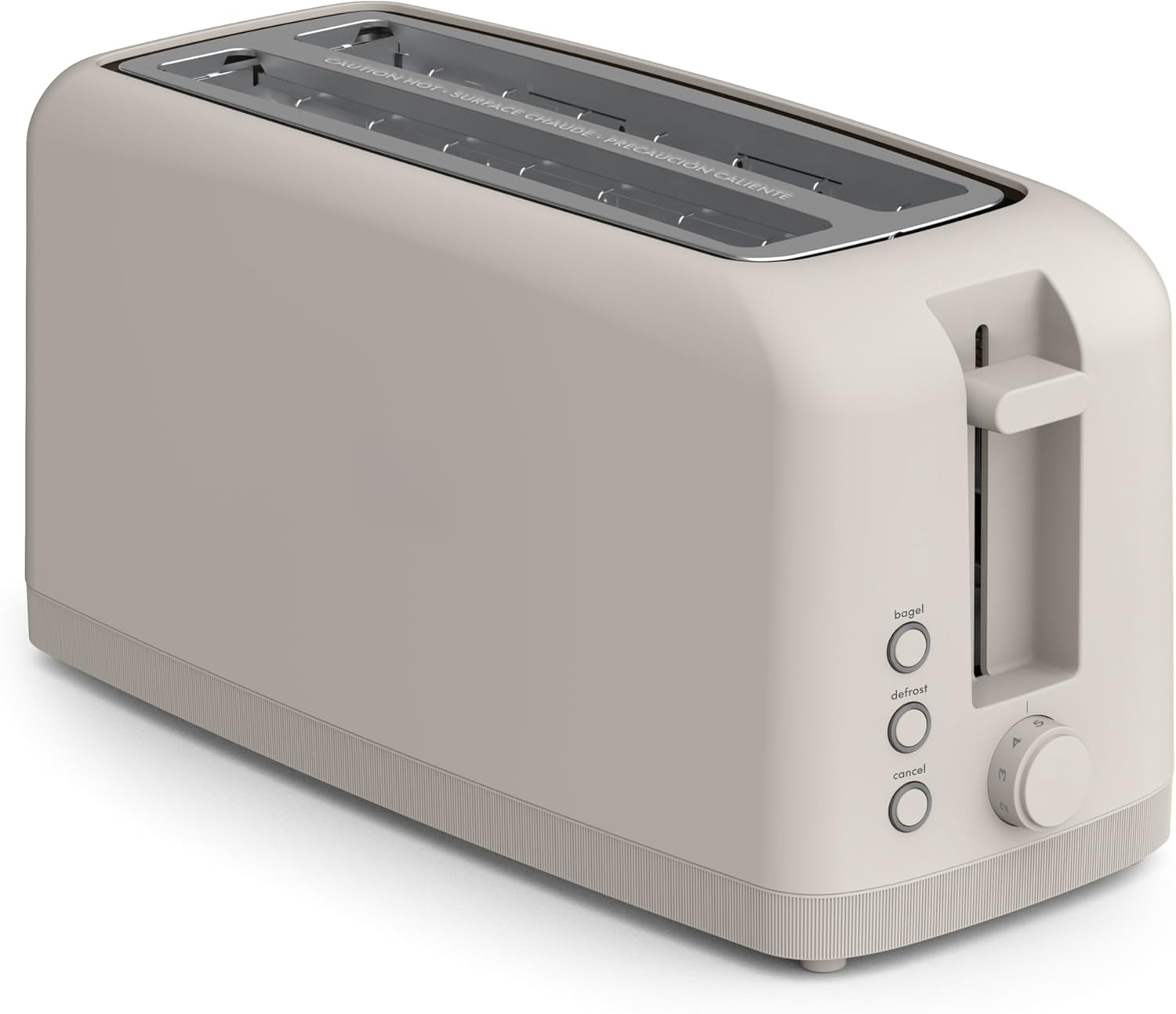 2-slice slim toaster, 6-temperature setting with reheat and cancel ...