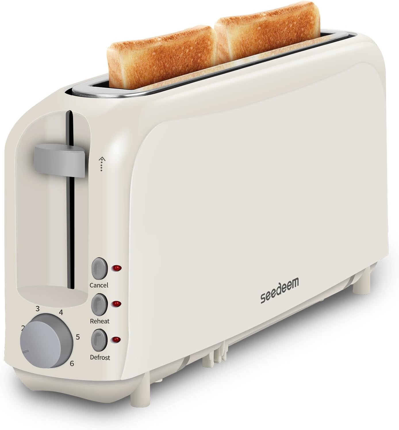 2 Slice Slim Toaster, Single 10" Long Slot Toaster Fits Bals & Artisan ...