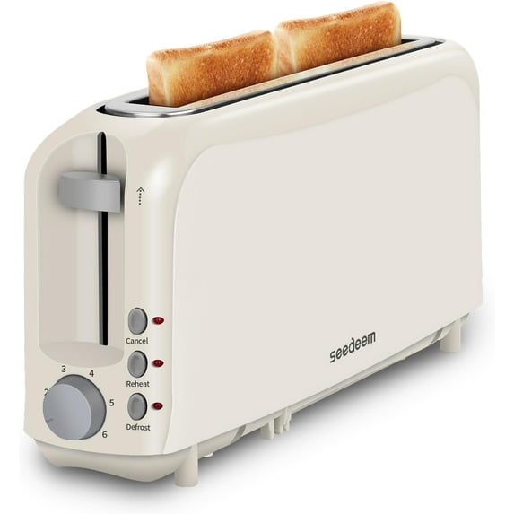 2 Slice Slim Toaster, Single 10" Long Slot Toaster Fits Bals & Artisan ...