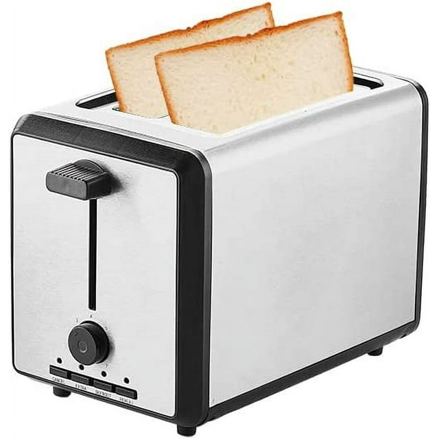 2 Slice, Stainless steel, Wide Slot Toaster with 7 Shade Settings ...