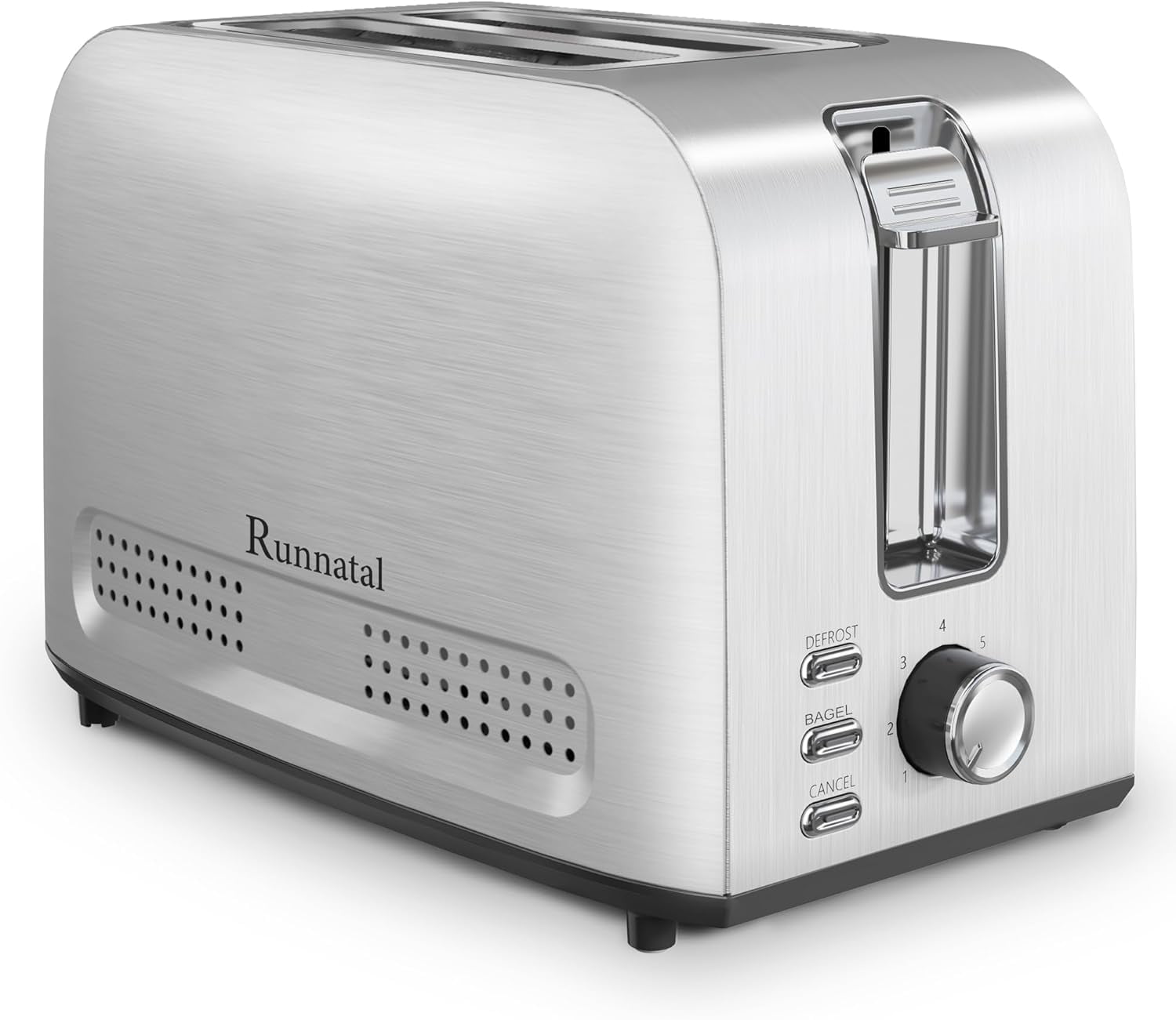 2 Slice Toaster, 100% Stainless Steel, Wide Slot Toaster ...