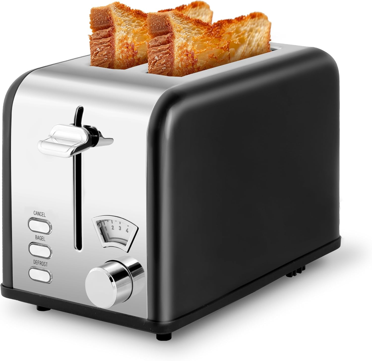 2-Slice Toaster, 5 Browning Setting and 3 Function: Bagel/Defrost ...