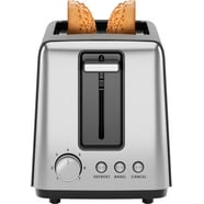 WHALL 2 Slice Toaster, Touchscreen Toasters with Stainless Steel, Wide ...