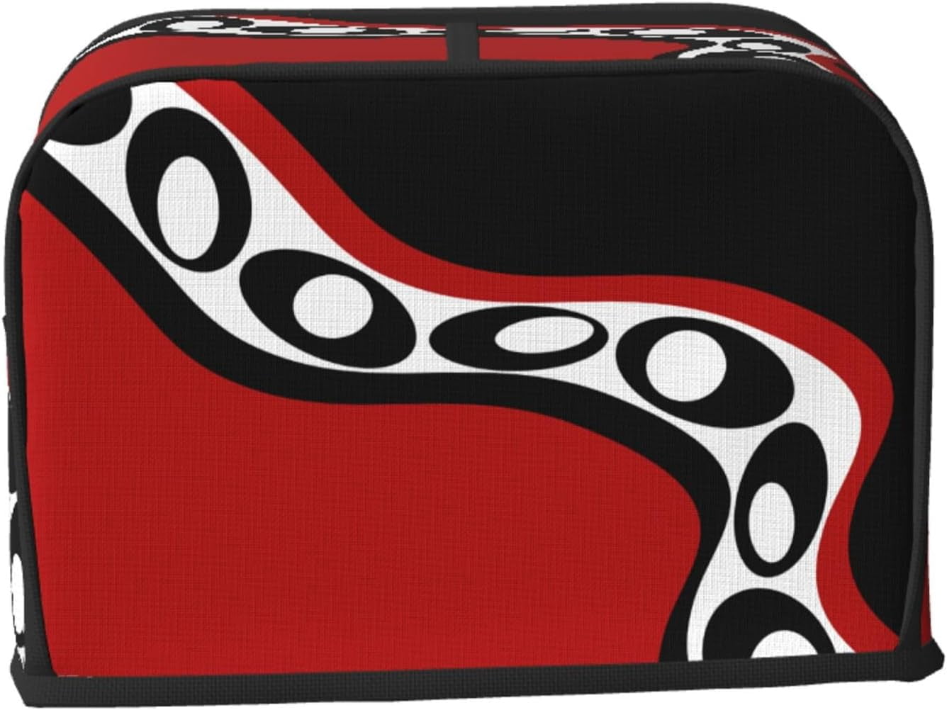 2 Slice Toaster Cover,Abstract Red And Black Kitchen Appliance Bread ...