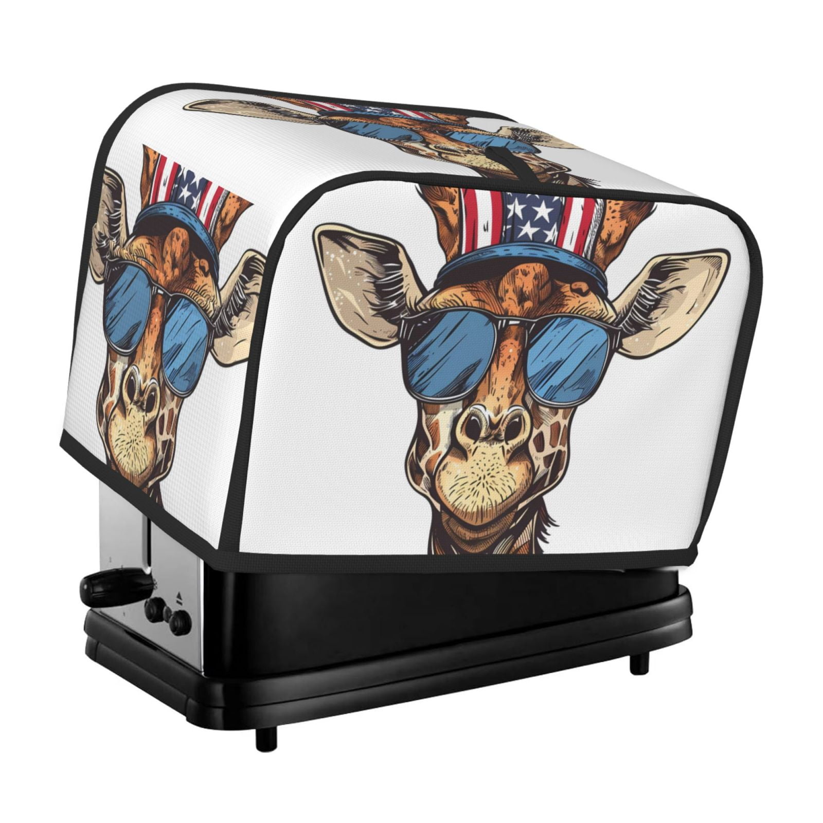 2 Slice Toaster Cover with Pockets - American Giraffe Style Water Proof ...