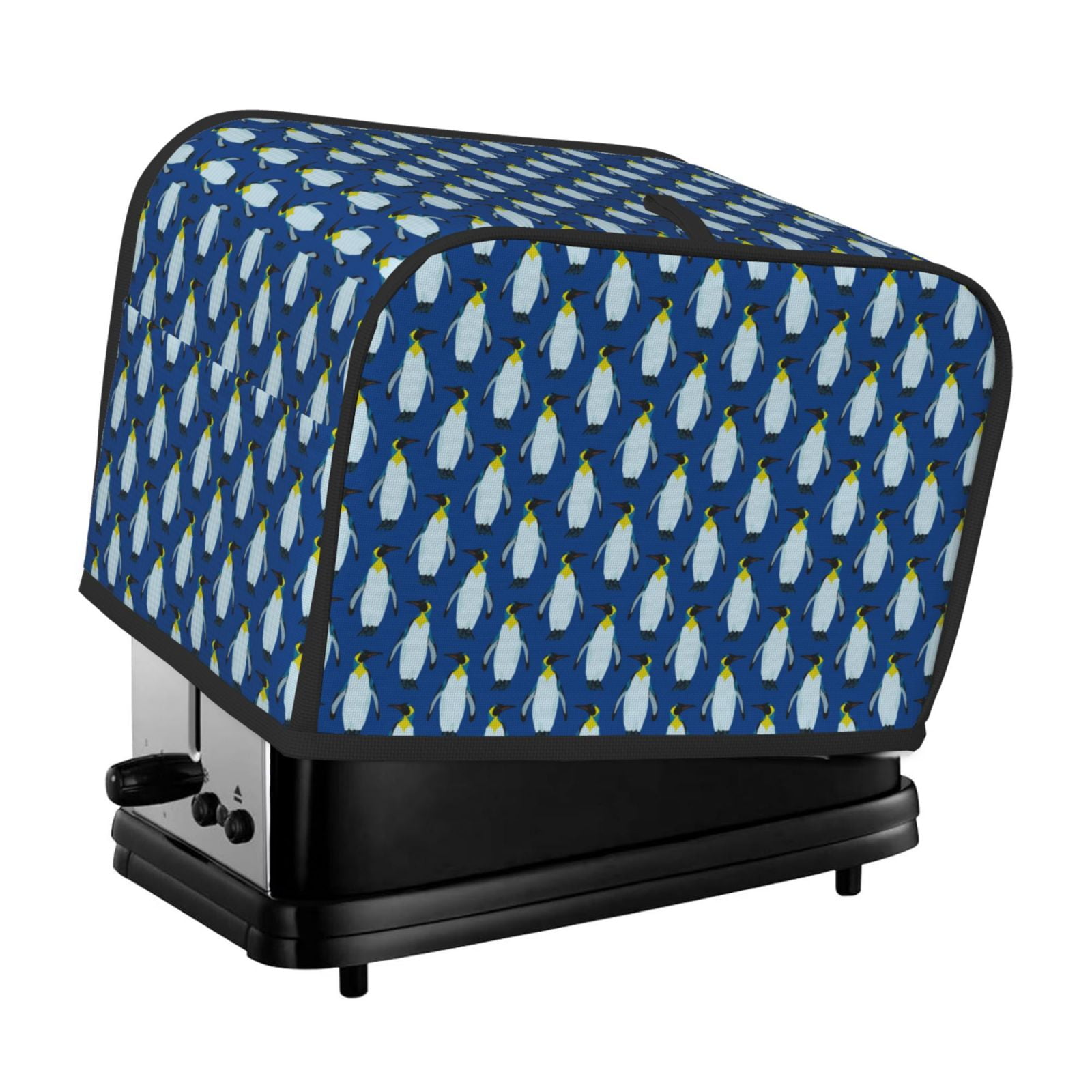 2 Slice Toaster Cover with Pockets - Beautiful King Penguin Water Proof ...