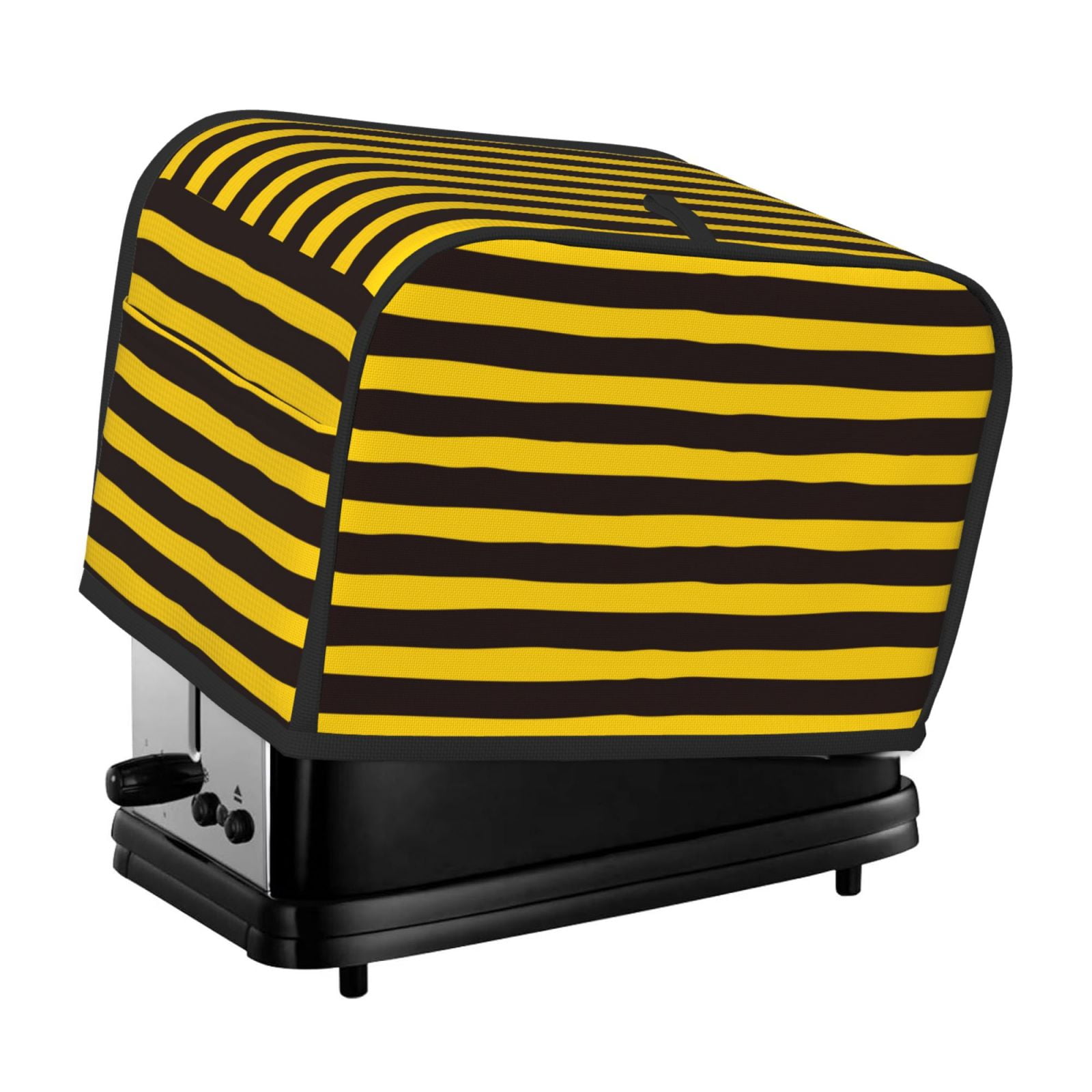 2 Slice Toaster Cover with Pockets - Bee Stripe Water Proof Dustproof ...
