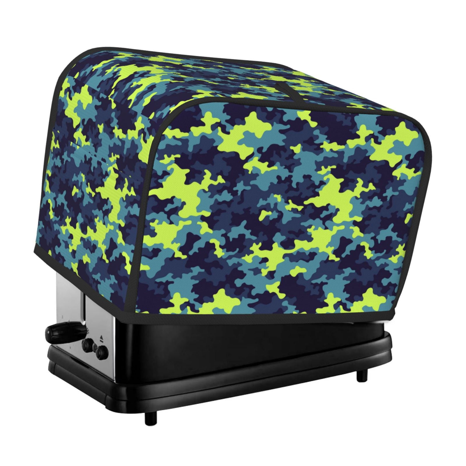 2 Slice Toaster Cover with Pockets, Blue Green Camouflage Bread Machine ...