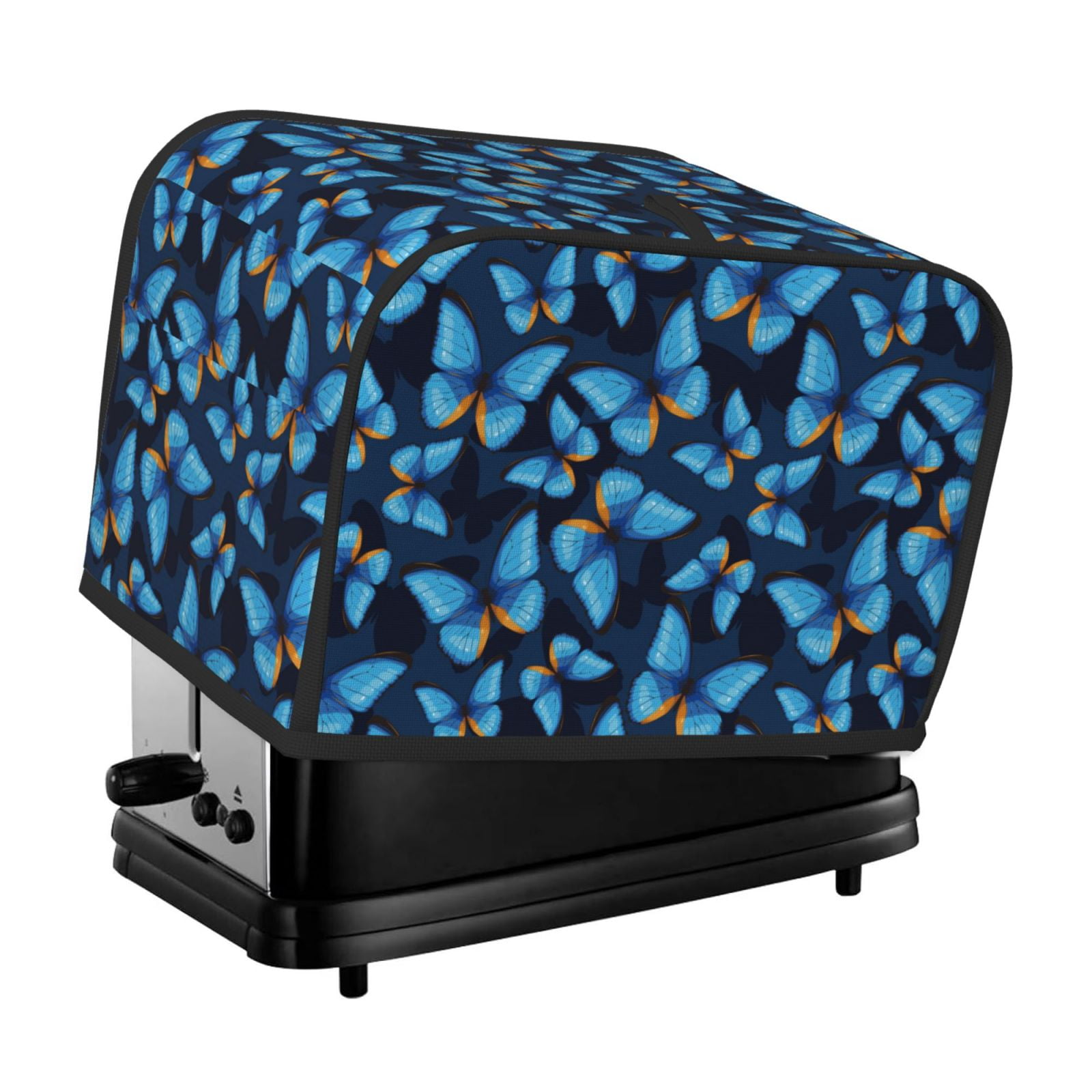 2 Slice Toaster Cover with Pockets - Blue butterfly Water Proof ...