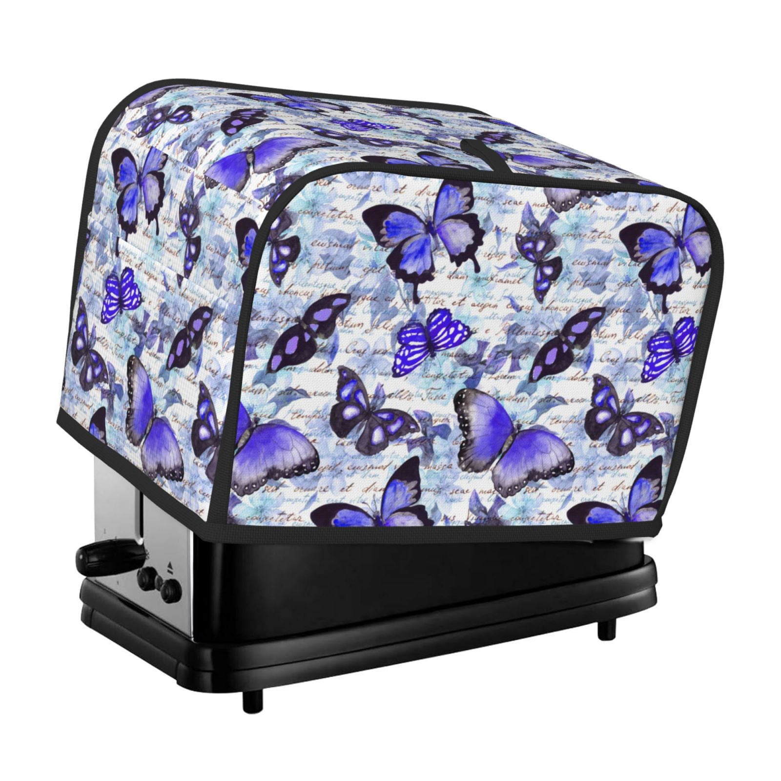 2 Slice Toaster Cover with Pockets, Butterflies Bread Machine Bread ...