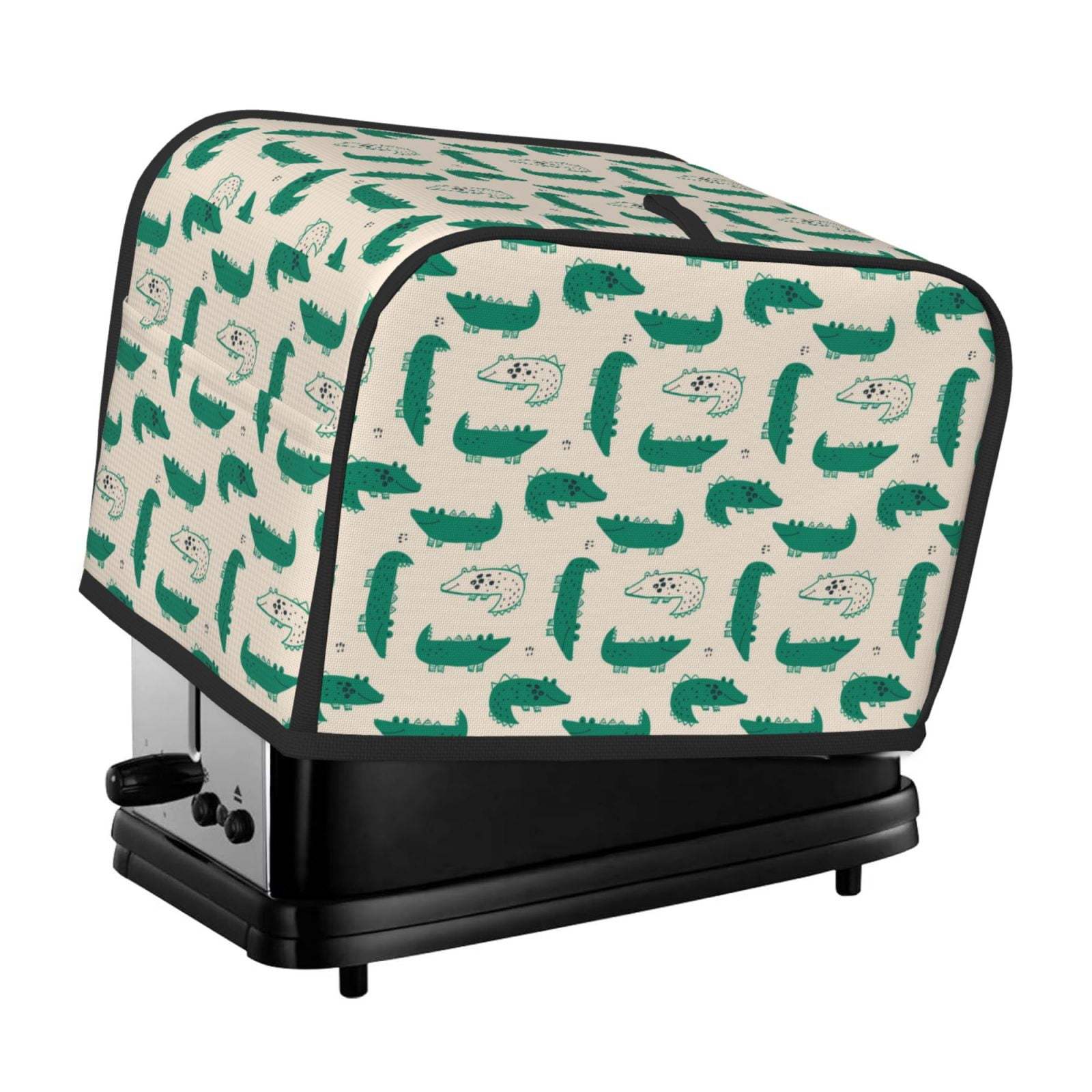 2 Slice Toaster Cover with Pockets - Cartoon Crocodile Water Proof ...