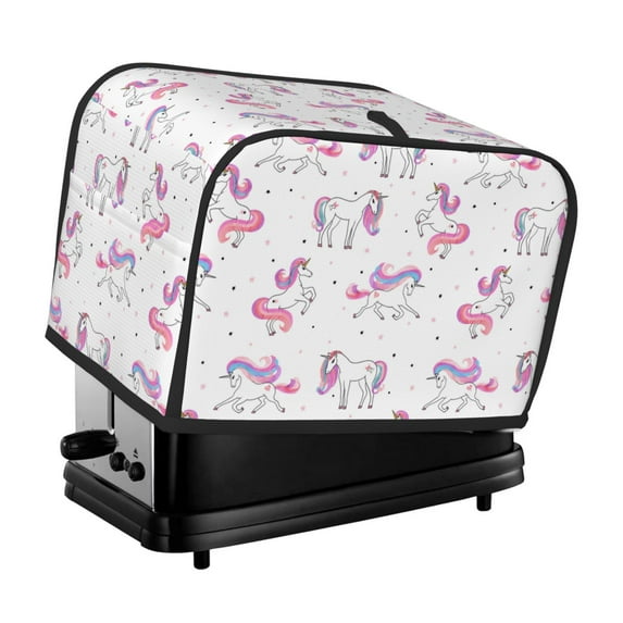 2 Slice Toaster Cover with Pockets - Cartoon Cute Horse_C Water Proof ...