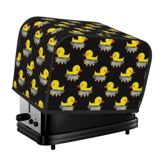 2 Slice Toaster Cover with Pockets - Cartoon Mechanical Cool Duck Water ...