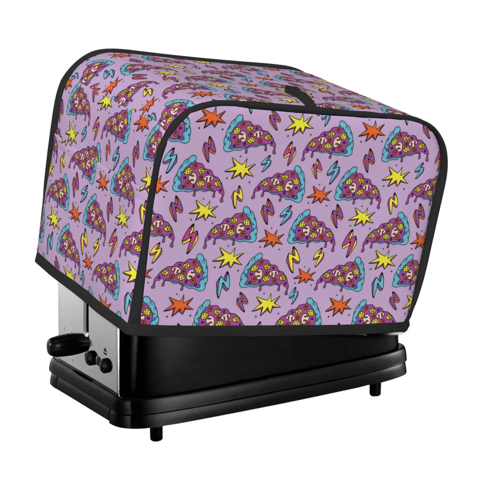 2 Slice Toaster Cover with Pockets - Cute Pizza Lightning Starry Sky ...