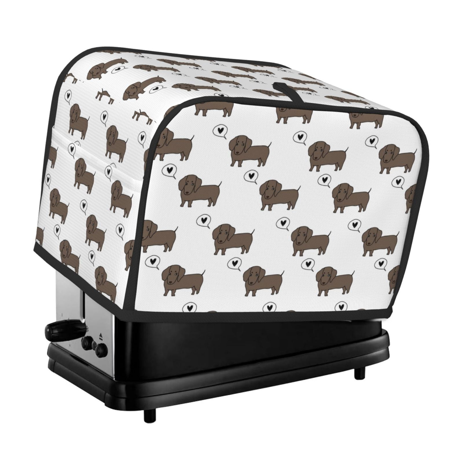 2 Slice Toaster Cover with Pockets, Dachshund Dog Puppy No.1056 Bread ...
